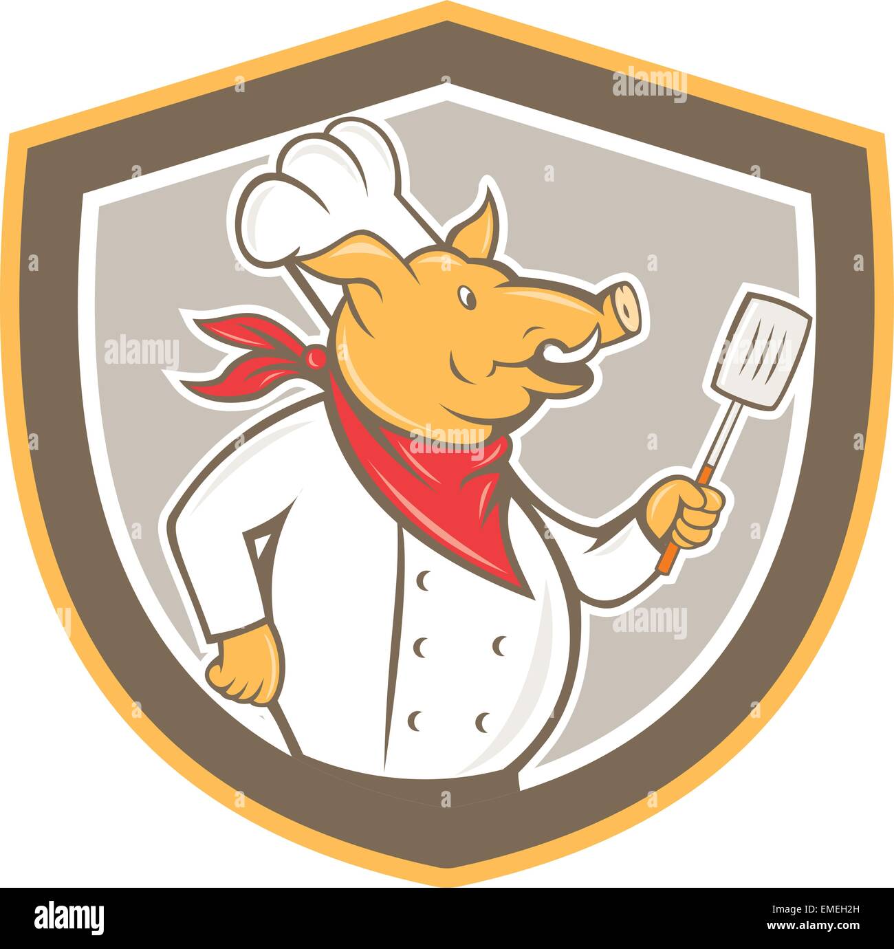 Pig cook Stock Vector Images - Alamy