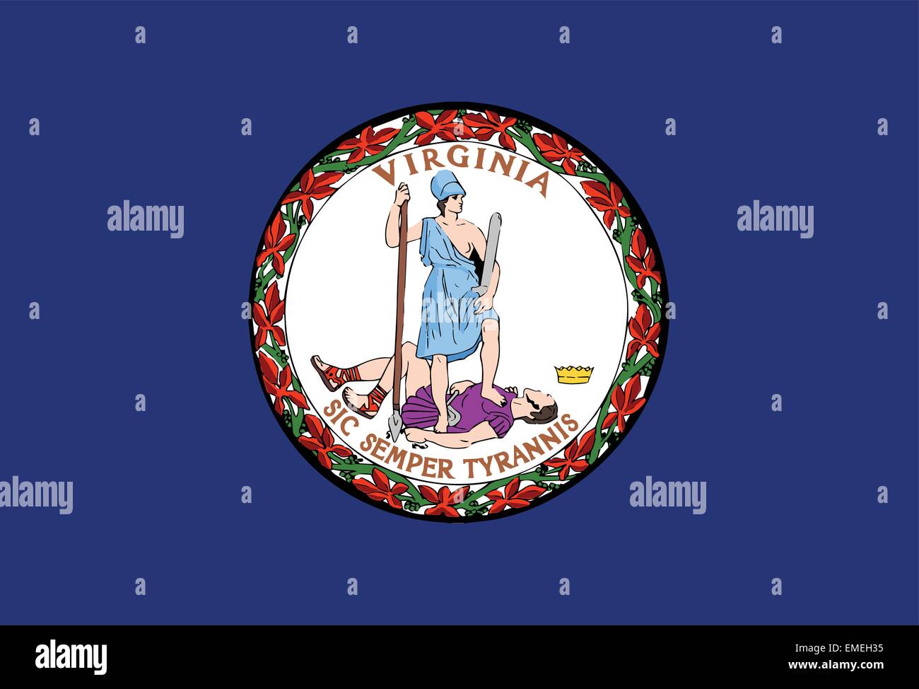 Flag of Virginia Stock Vector Image & Art - Alamy