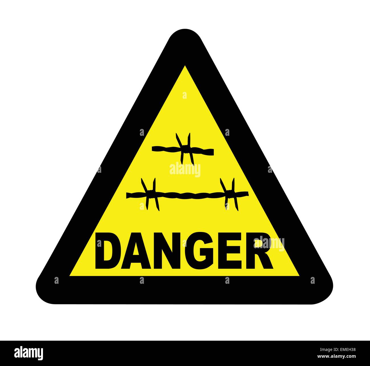 Warning triangle yellow Cut Out Stock Images & Pictures - Alamy
