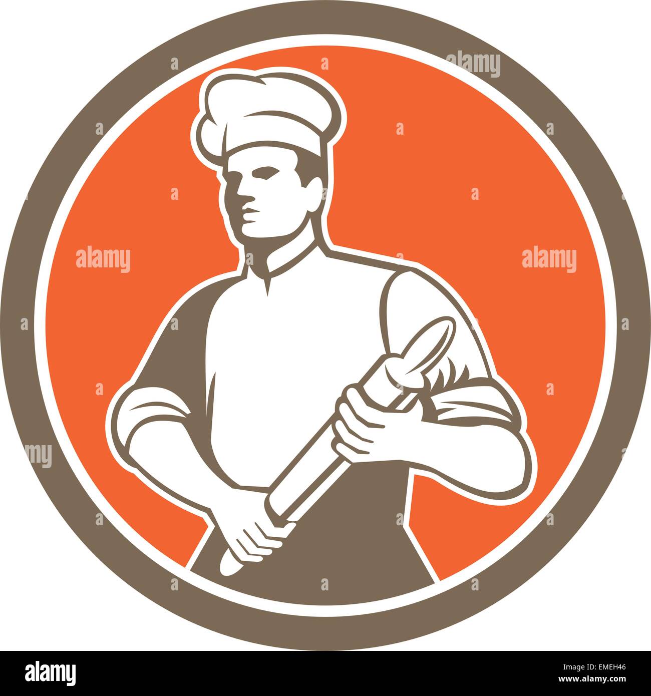 Rolling pin Stock Vector Images - Alamy