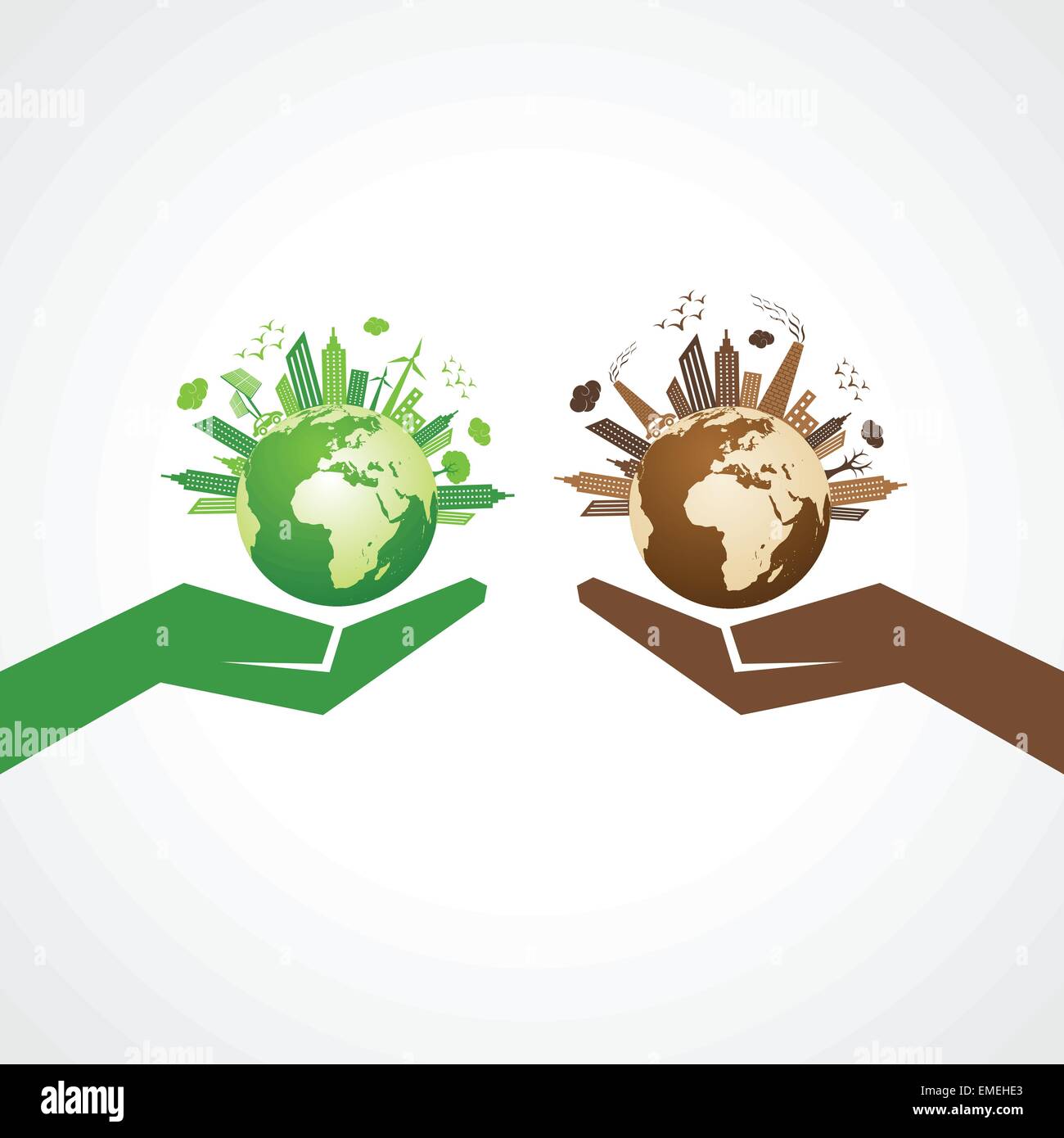 Save Nature Concept Stock Vector Stock Vector Image And Art Alamy