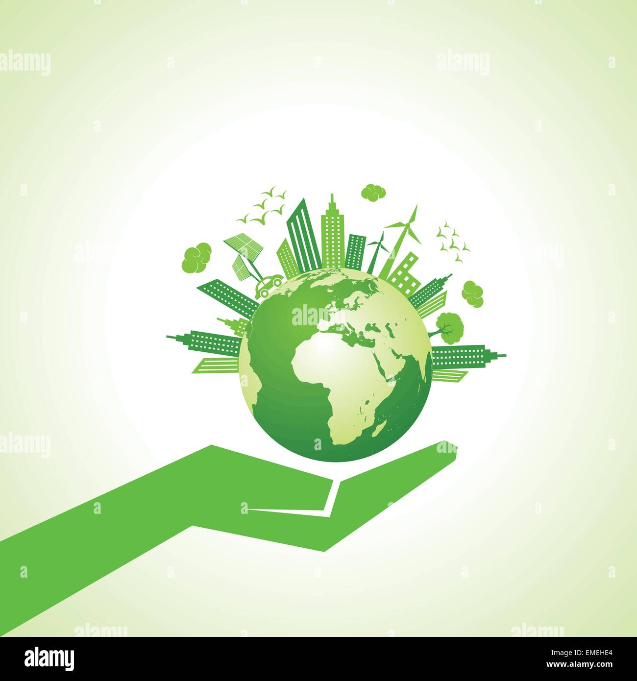 Save nature concept stock vector Stock Vector Image & Art - Alamy