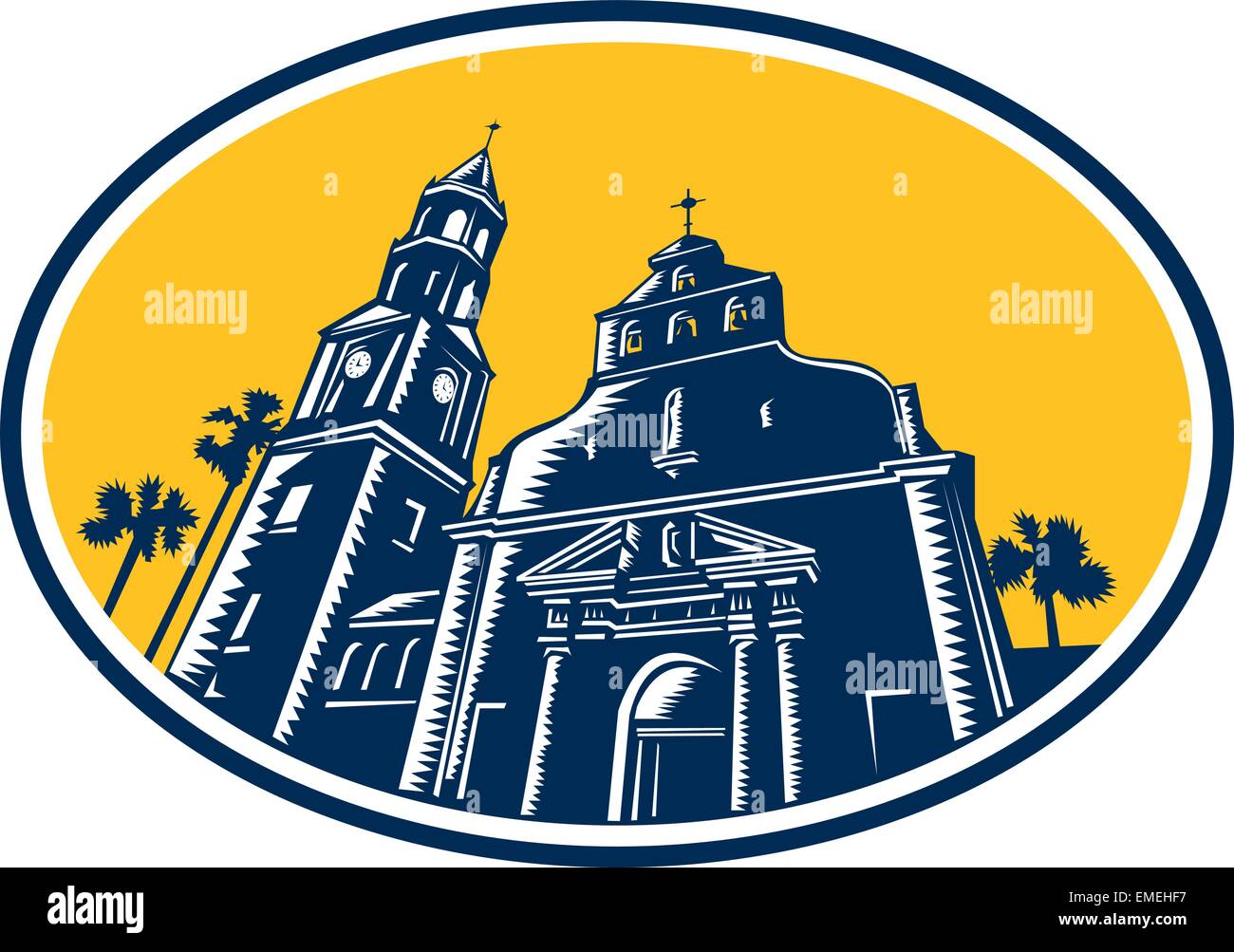 St augustine cathedral Stock Vector Images - Alamy