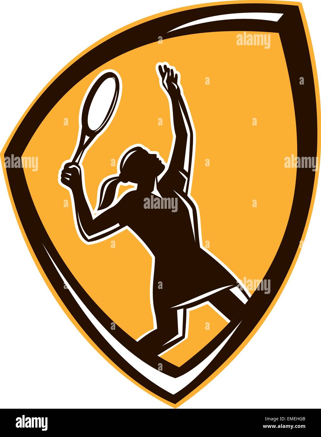 Tennis player artwork Stock Vector Images - Alamy