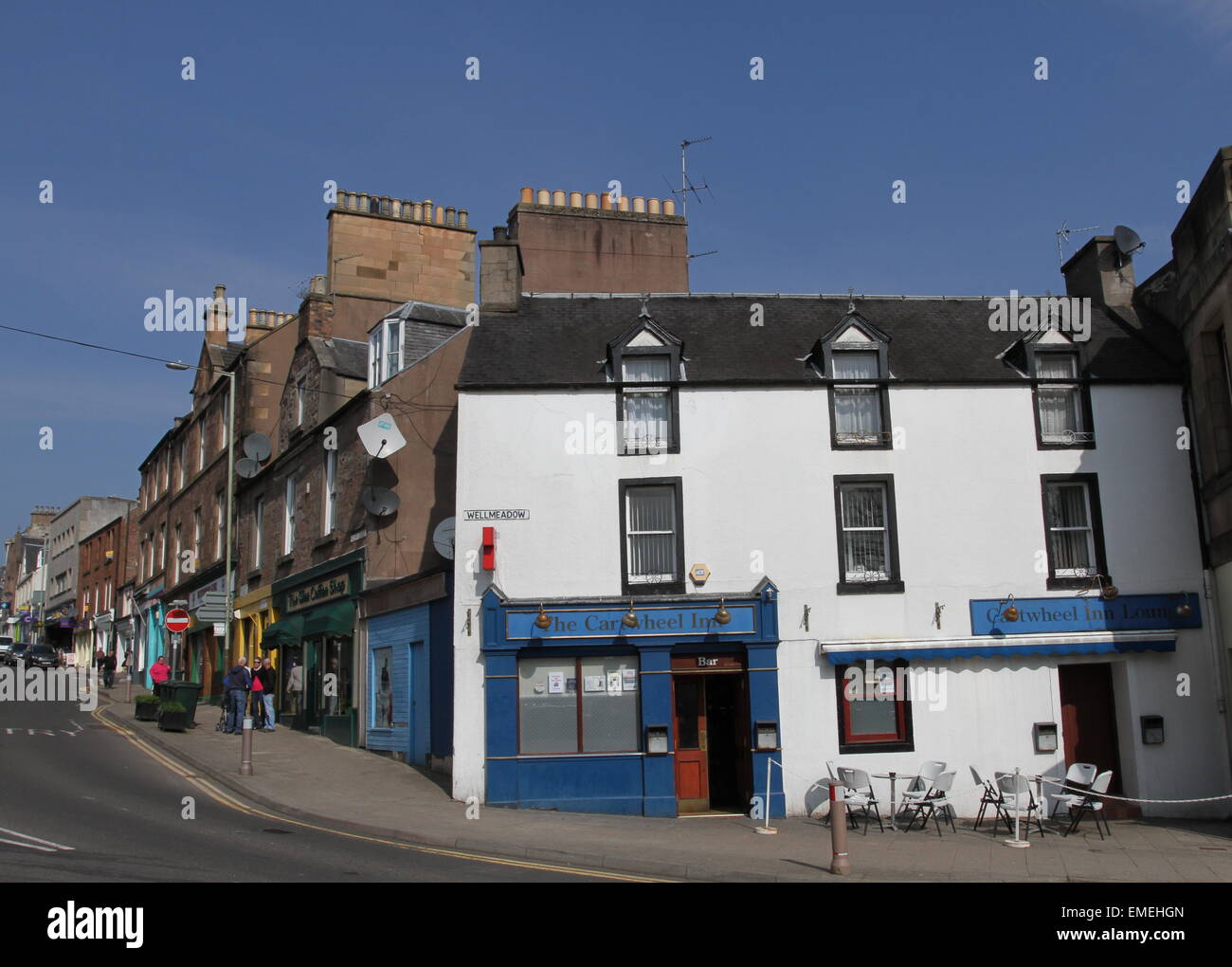 Blairgowrie street scene Scotland April 2015 Stock Photo - Alamy