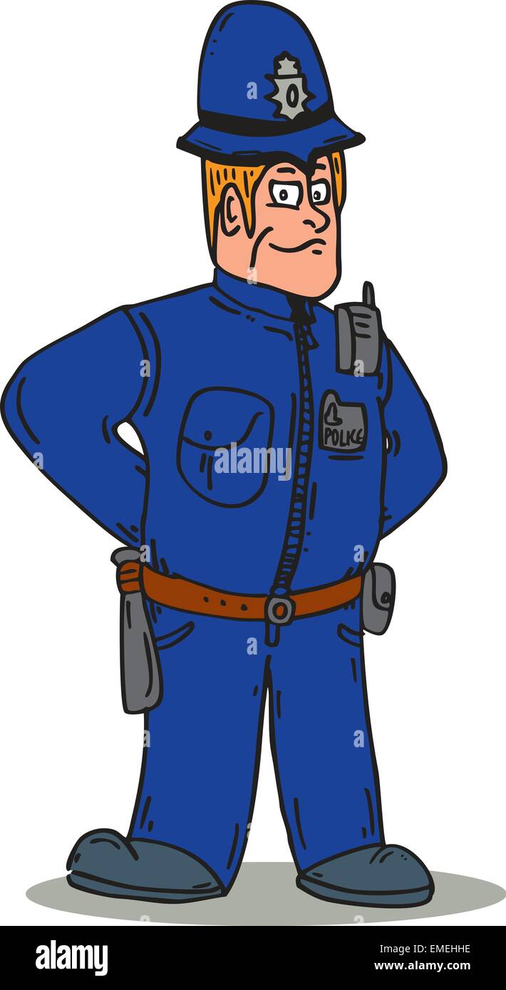 London Policeman Police Officer Cartoon Stock Vector Image & Art - Alamy