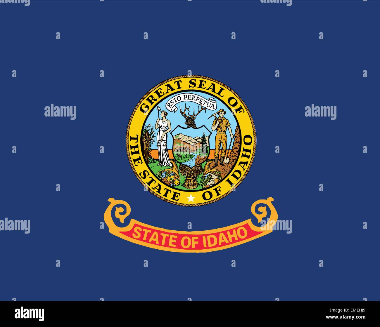 Idaho State Flag Stock Vector Image & Art - Alamy