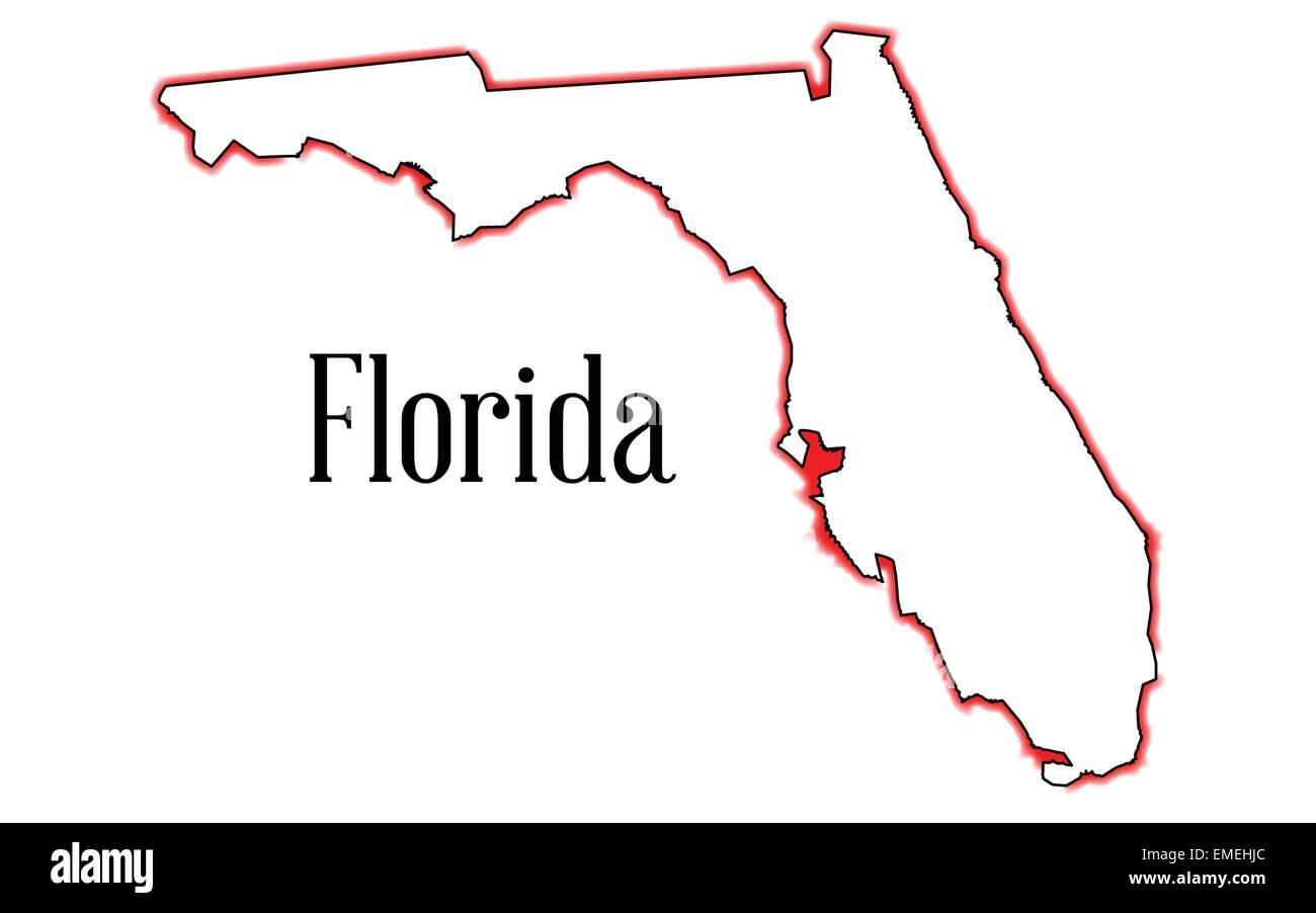 Florida State Map Outline