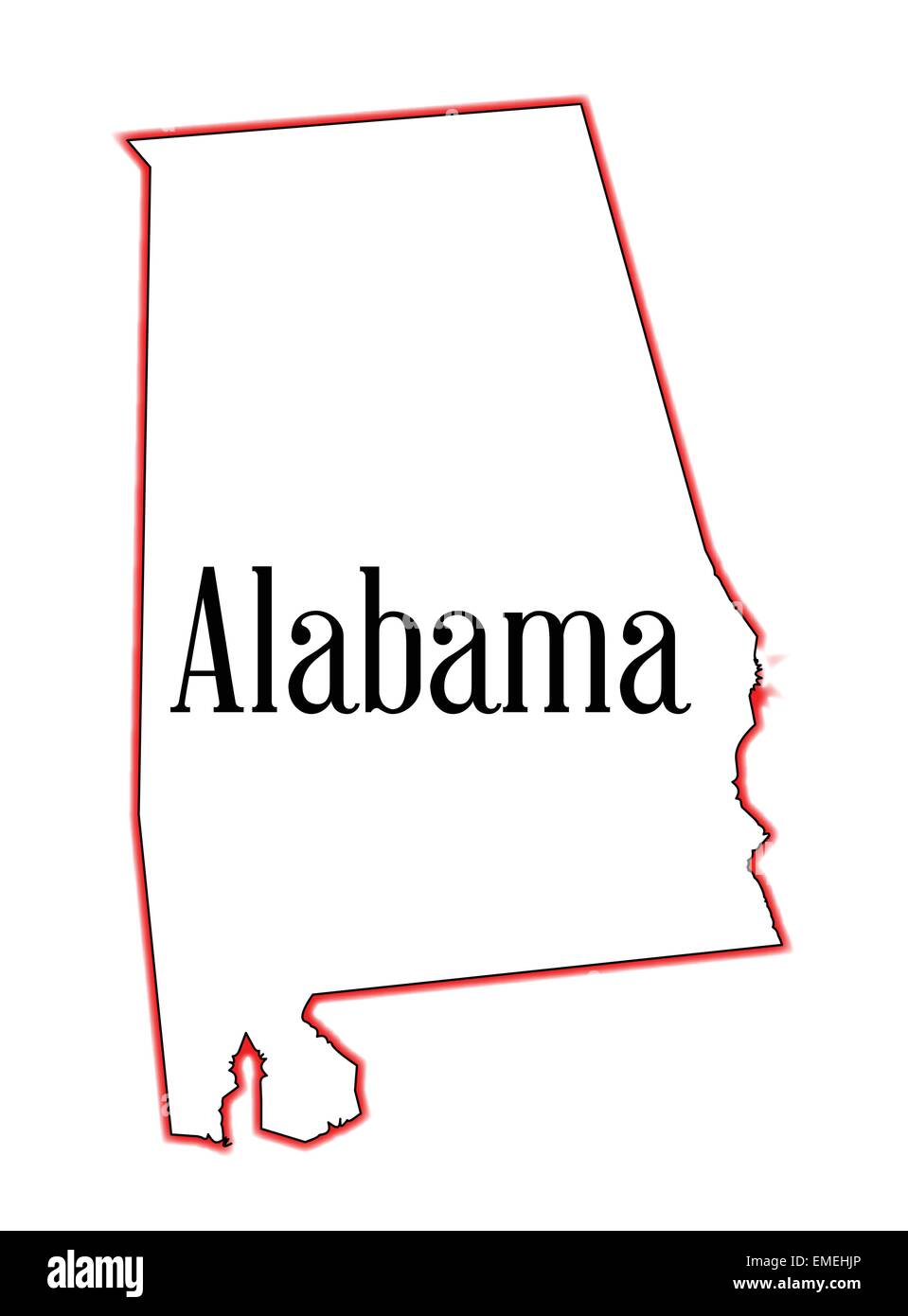 Map of alabama hi-res stock photography and images - Alamy