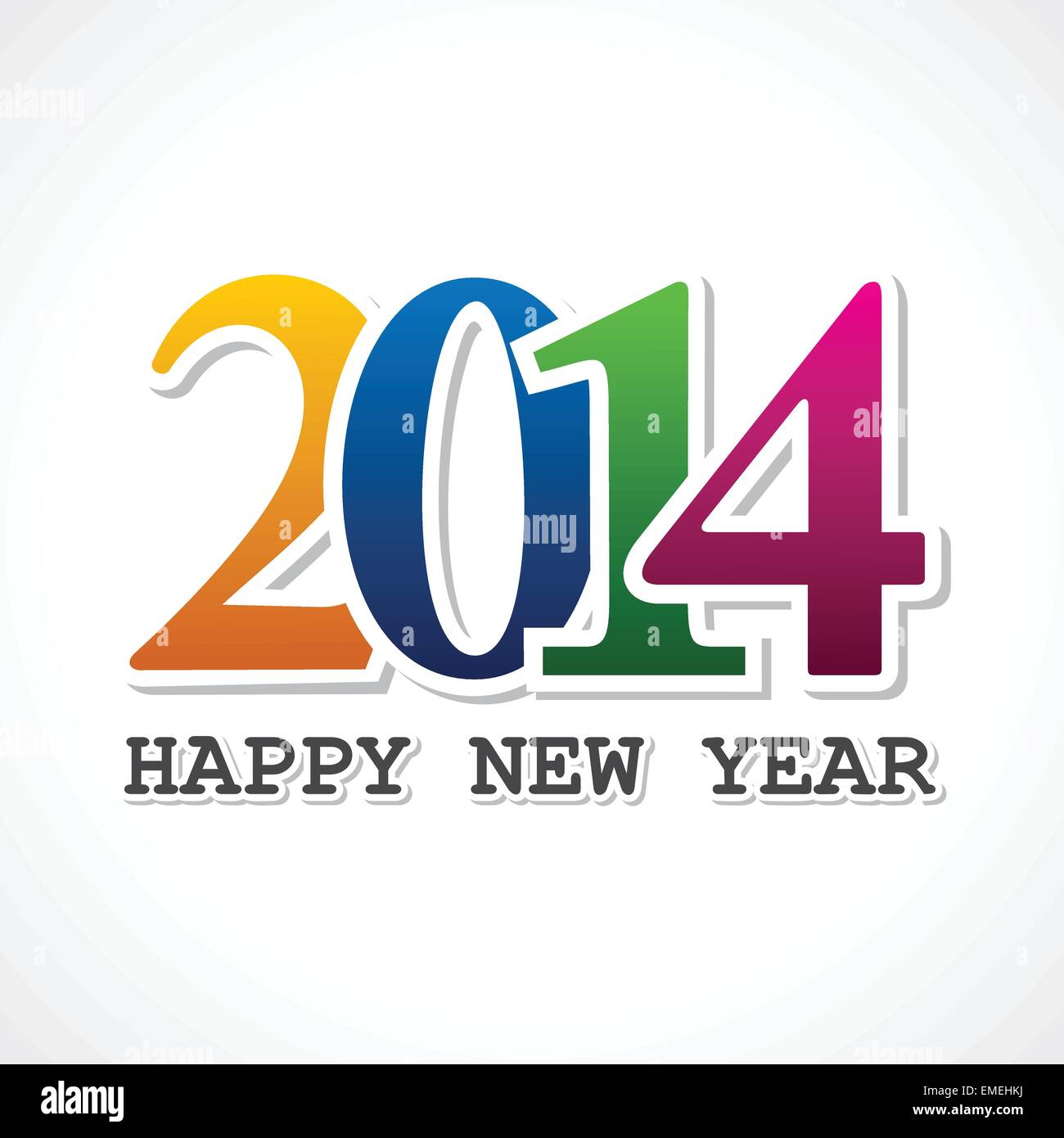 Creative poster happy new Stock Vector Images - Alamy