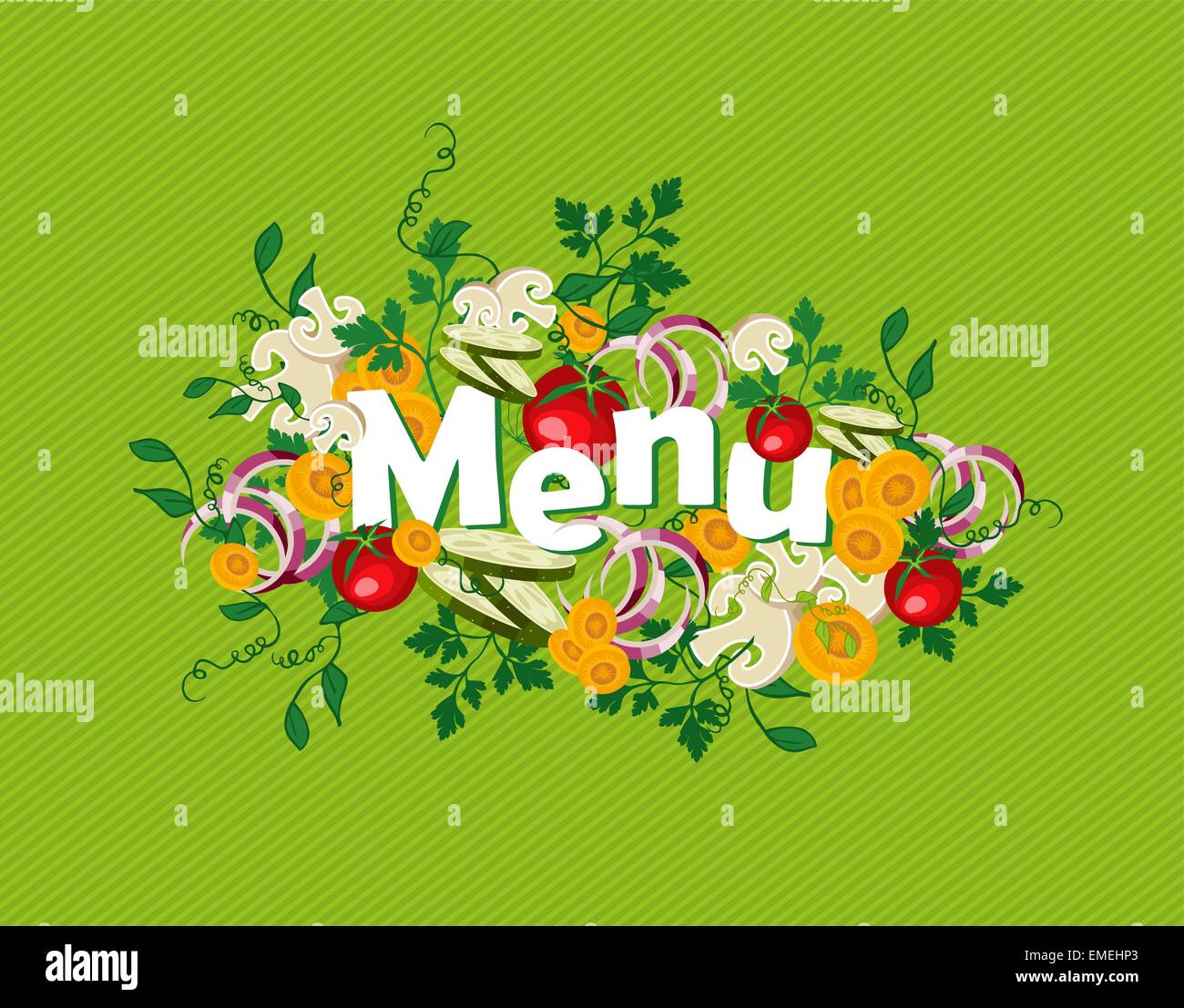 Healthy food menu illustration Stock Vector Image & Art - Alamy