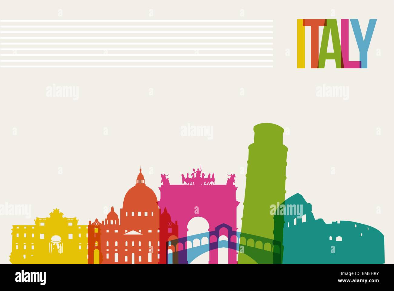 Rome italy skyline Stock Vector Images - Alamy