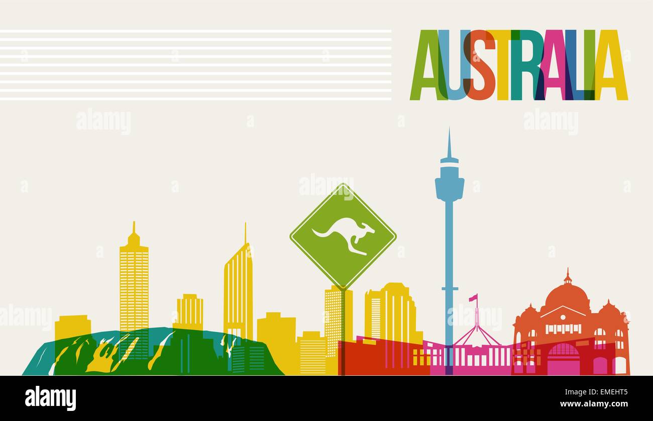 Poster city skyline sydney Stock Vector Images - Alamy