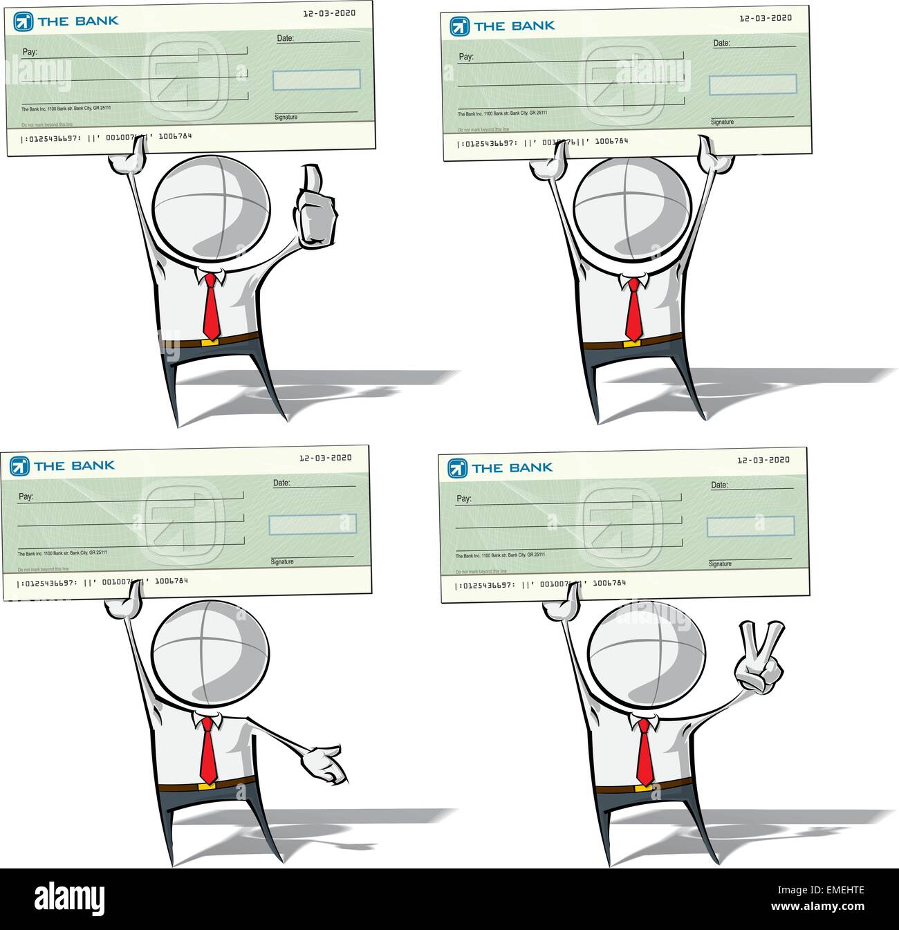 Simple Business People Check Stock Vector Image & Art - Alamy