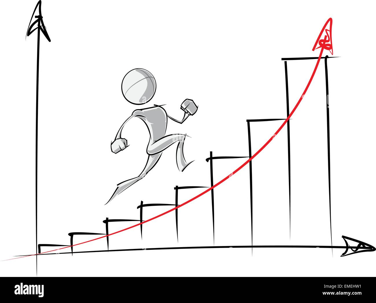 Exponential growth chart Stock Vector Images - Alamy