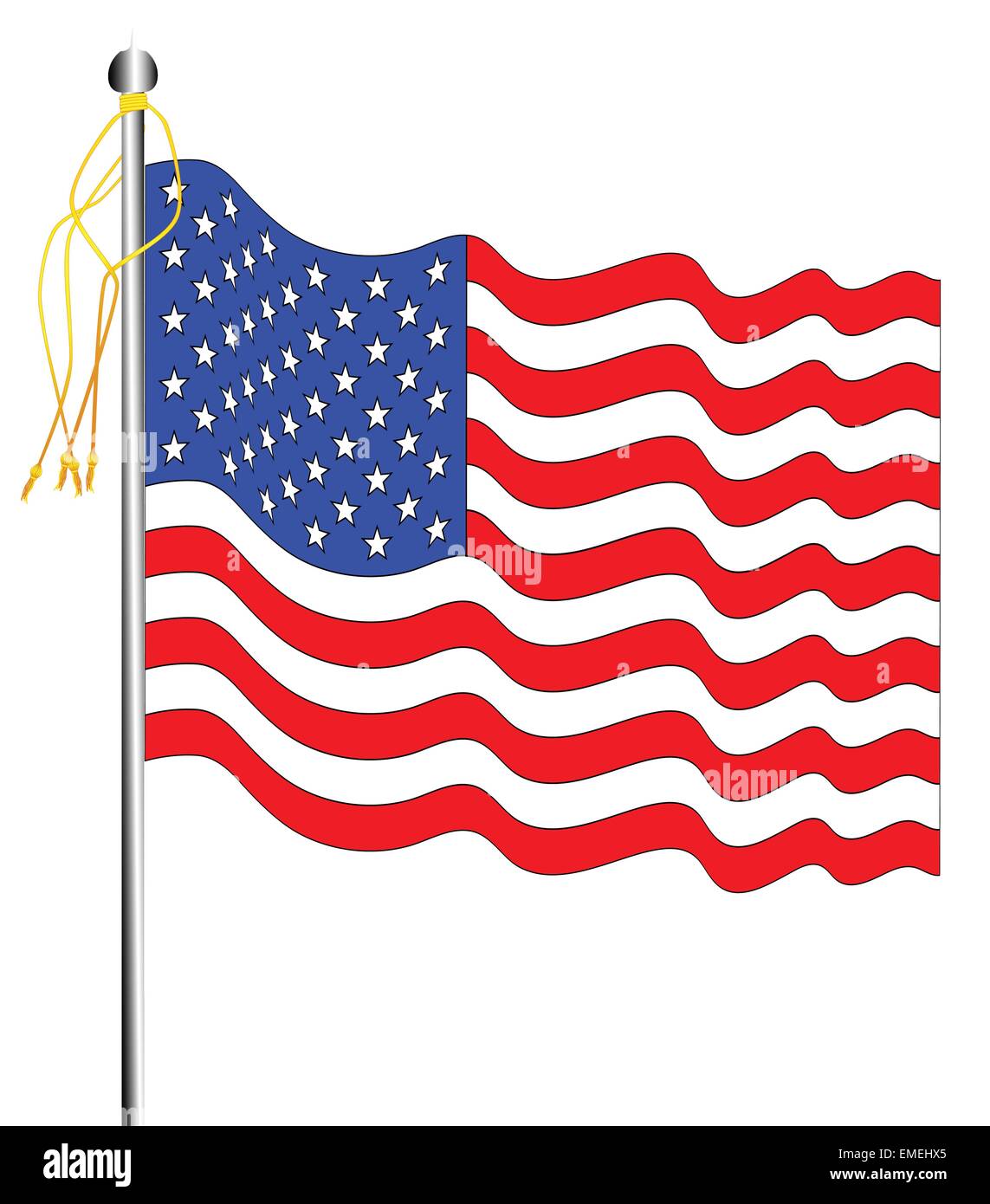 Waving Stars and Stripes Stock Vector Image & Art - Alamy