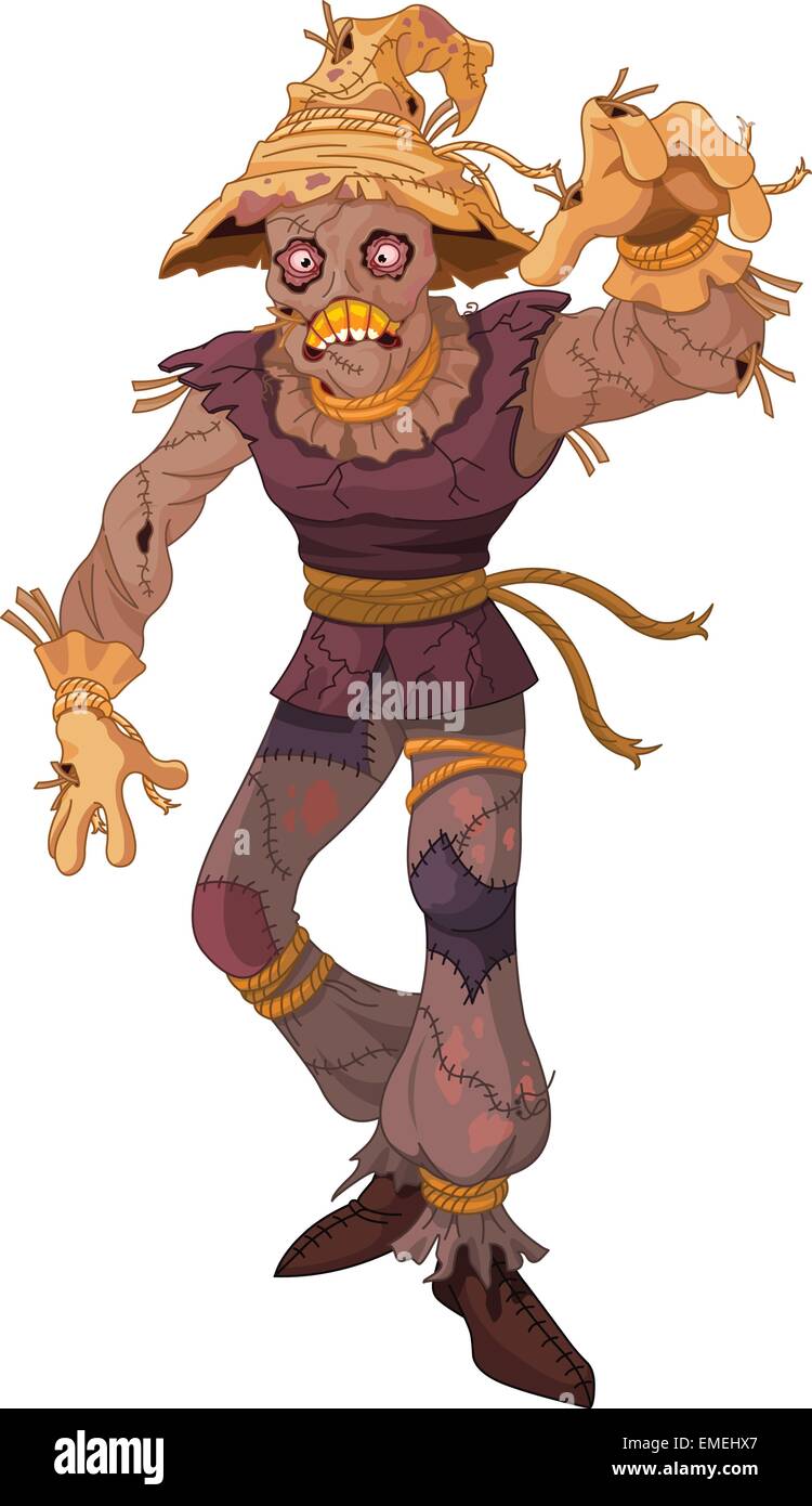Scarecrow cartoon hi-res stock photography and images - Alamy