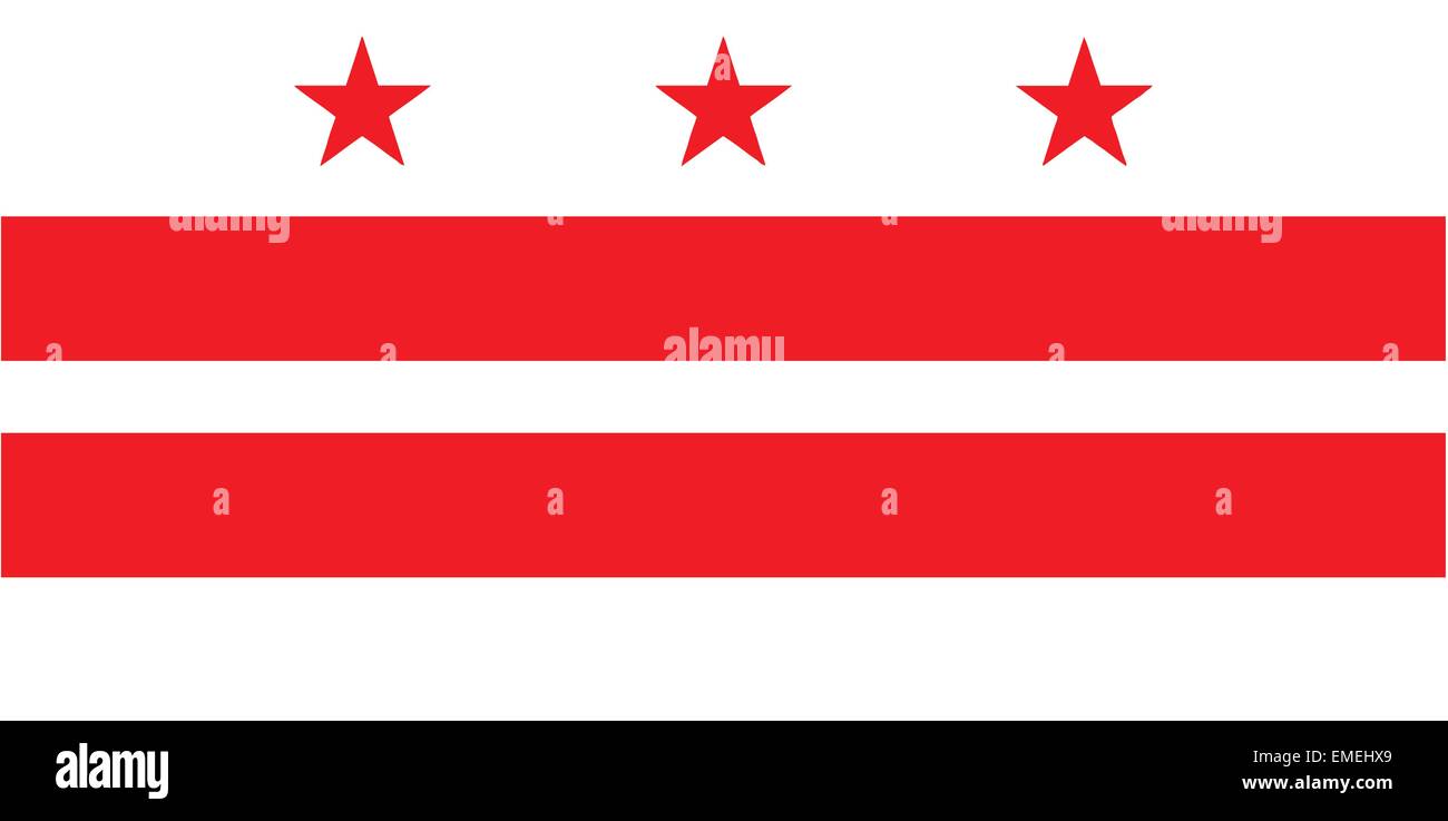 Washington DC State Flag Stock Vector Image & Art - Alamy