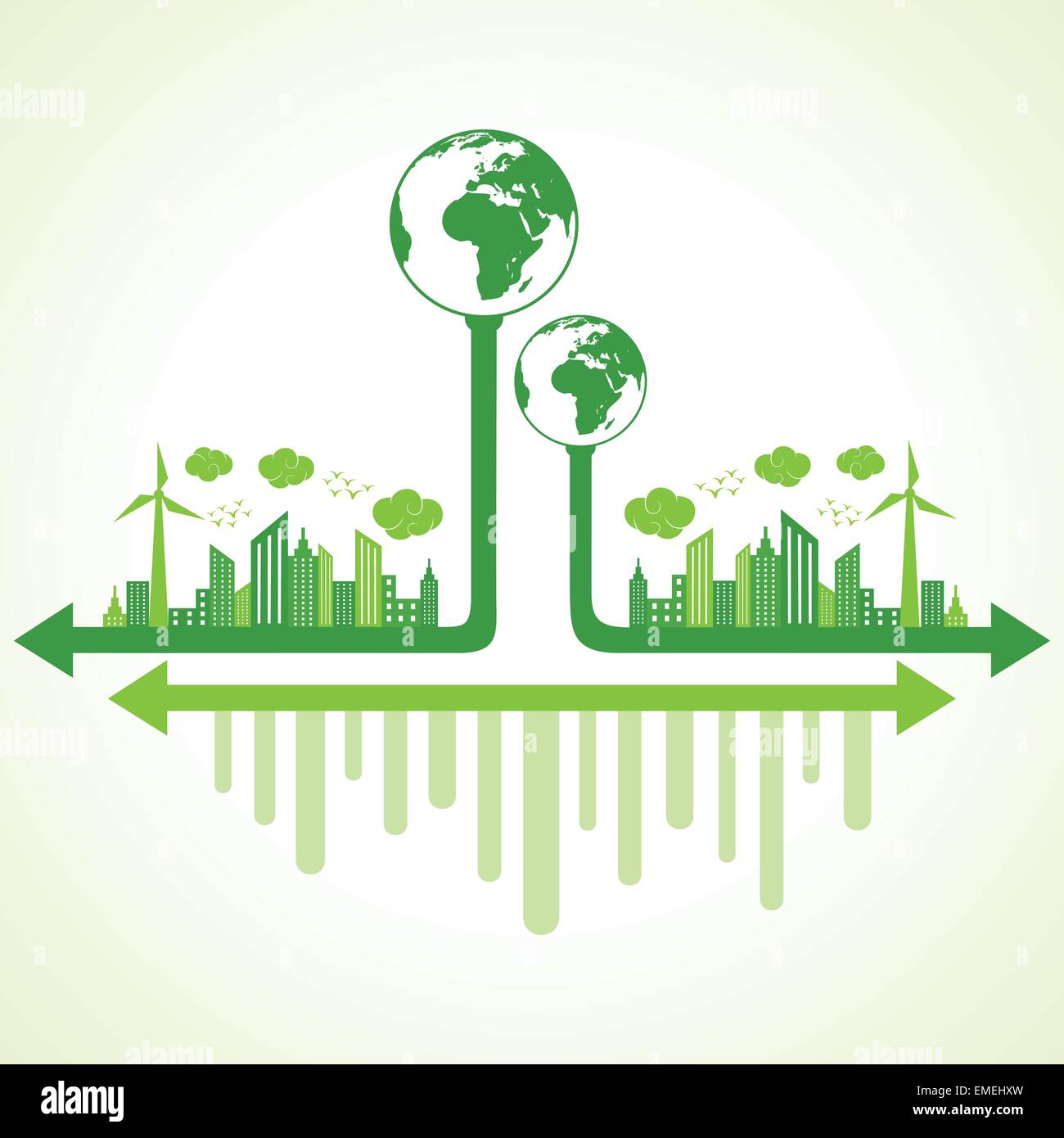 Earth protection sustainable ecology Stock Vector Images - Alamy