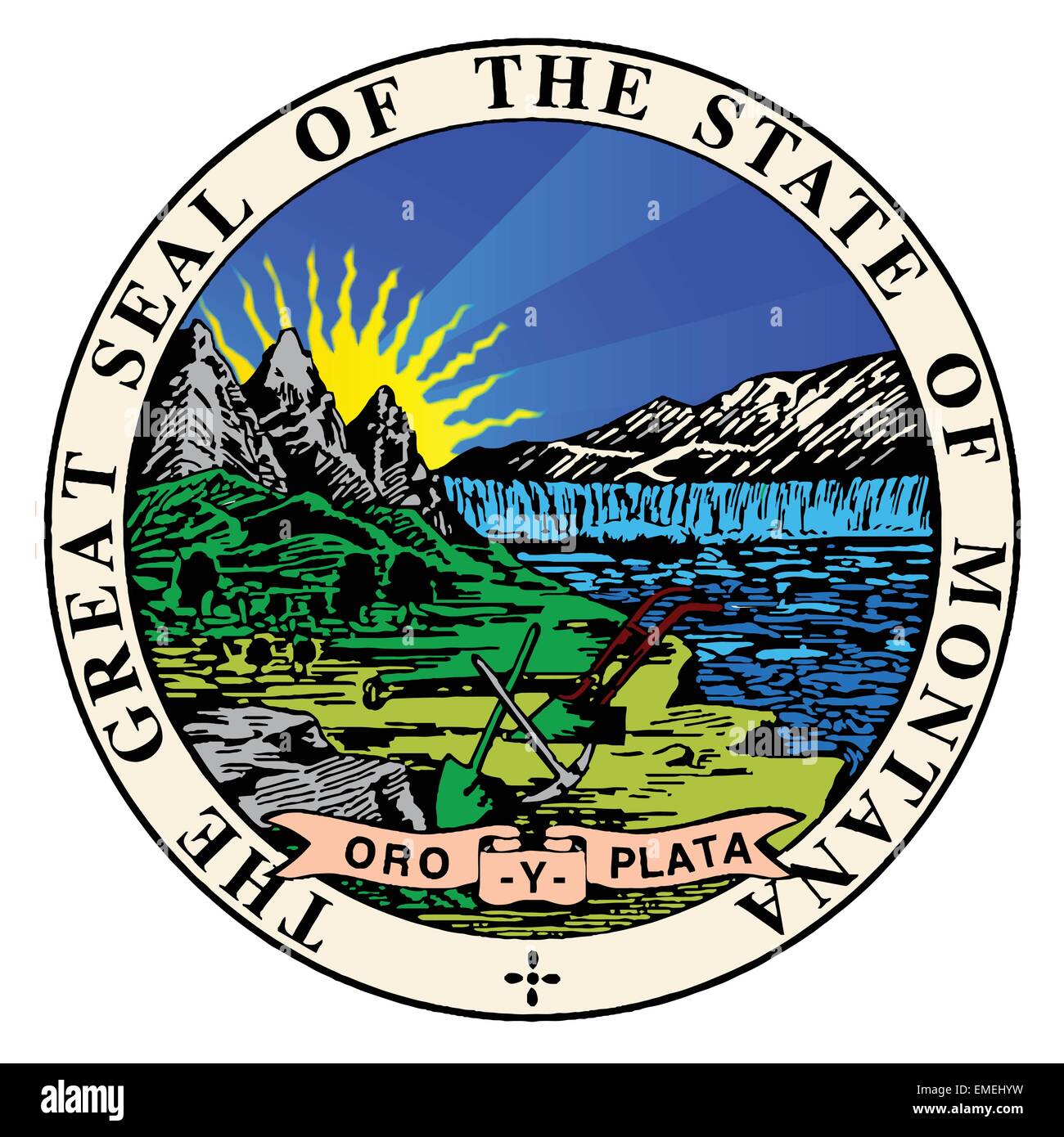 State Seal of Montana Stock Vector Image & Art - Alamy