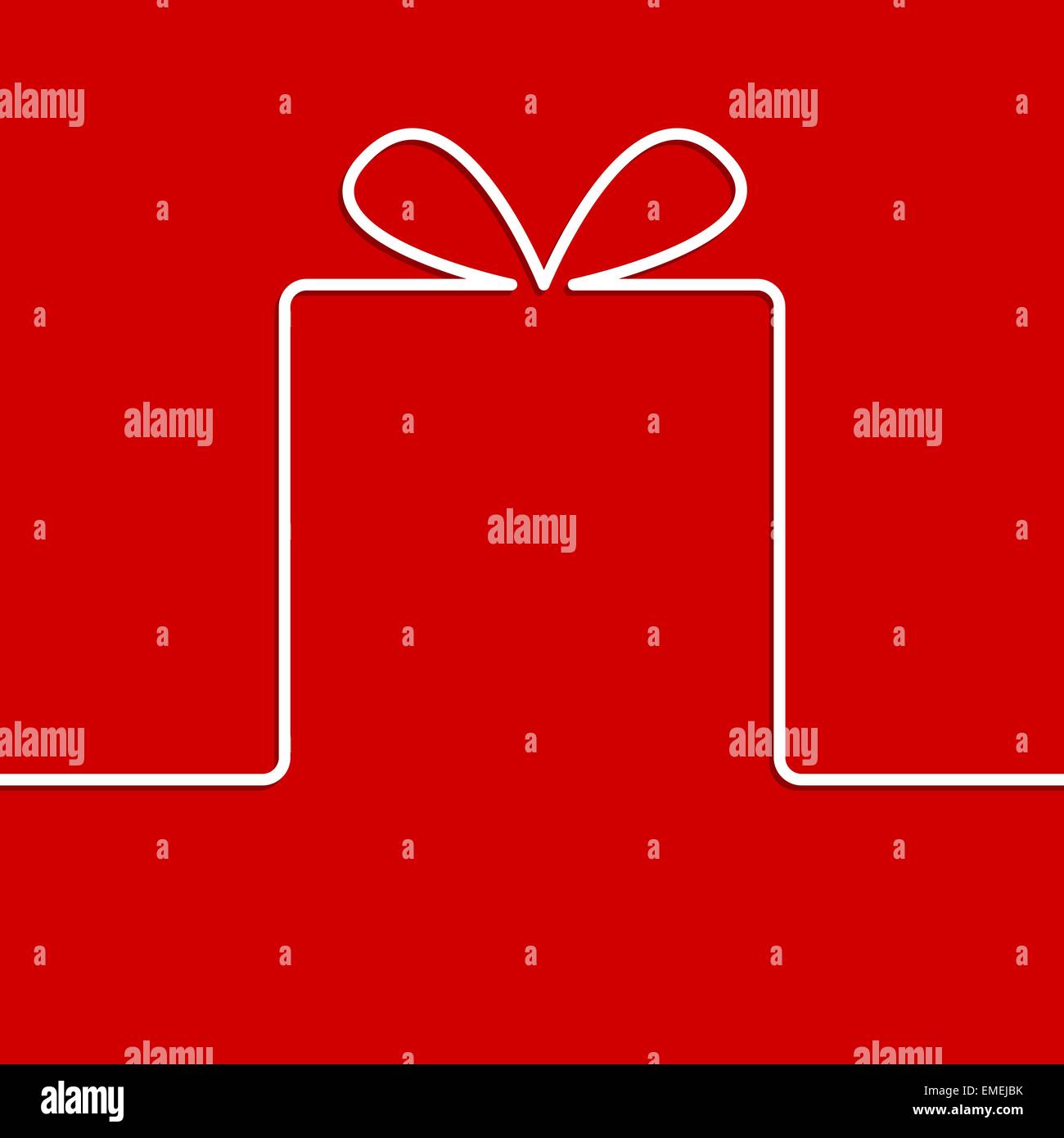 Present with ribbon bow Stock Vector Image & Art - Alamy