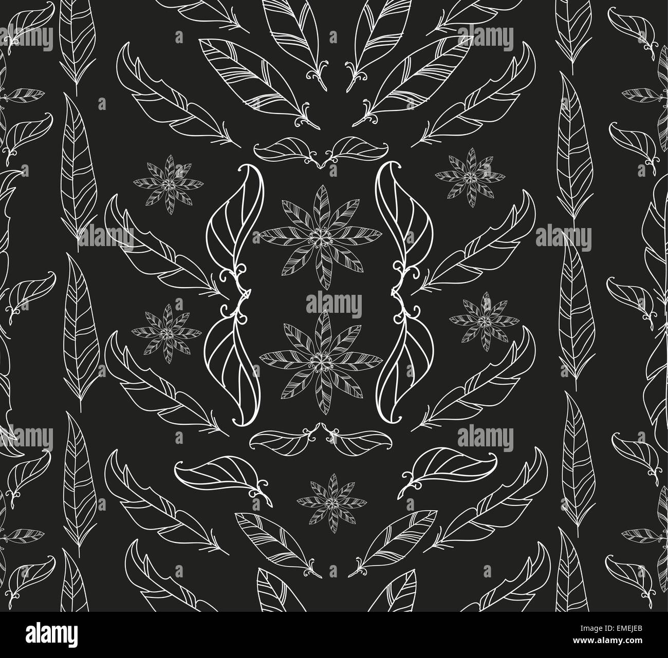 Arty feather design Stock Vector Images - Alamy