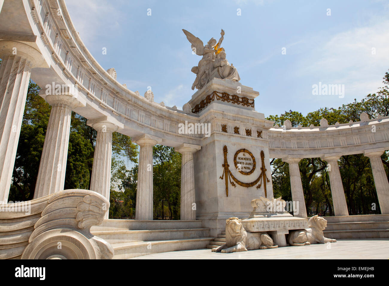 Monument to Benito Juarez / Mexico City Stock Photo - Alamy