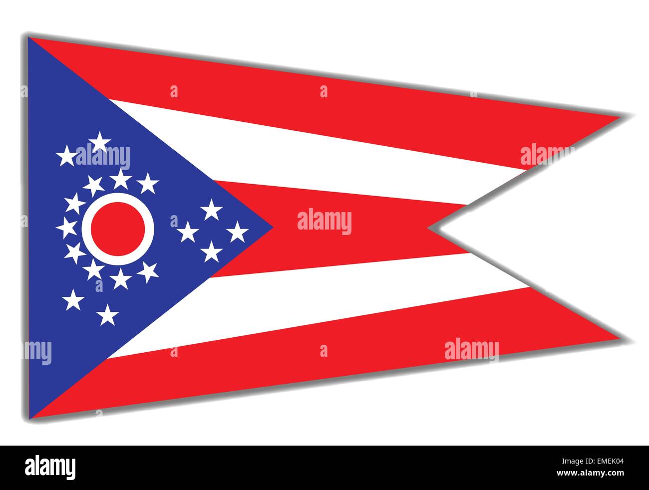 Ohio State Flag Stock Vector Image & Art - Alamy