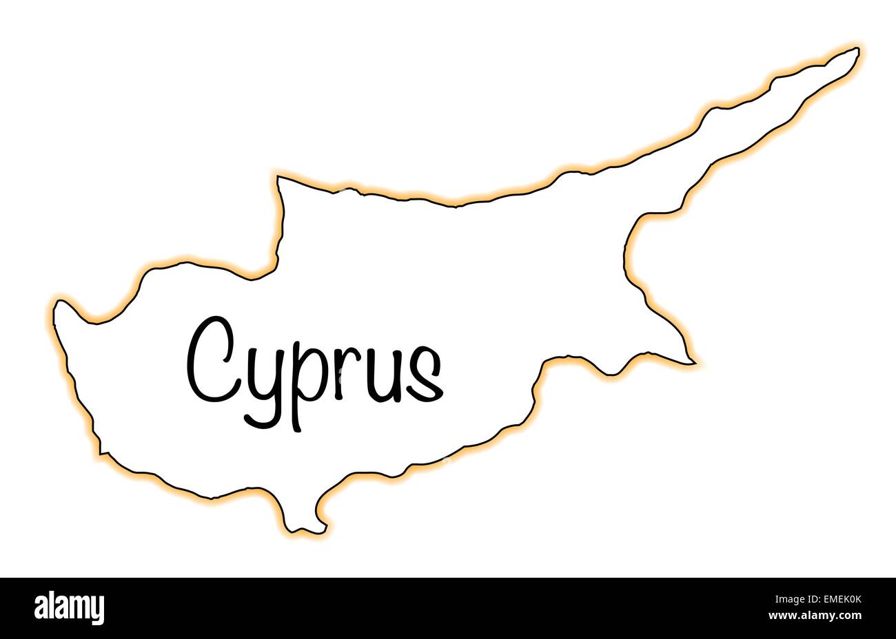 Cyprus map Stock Vector Images - Alamy