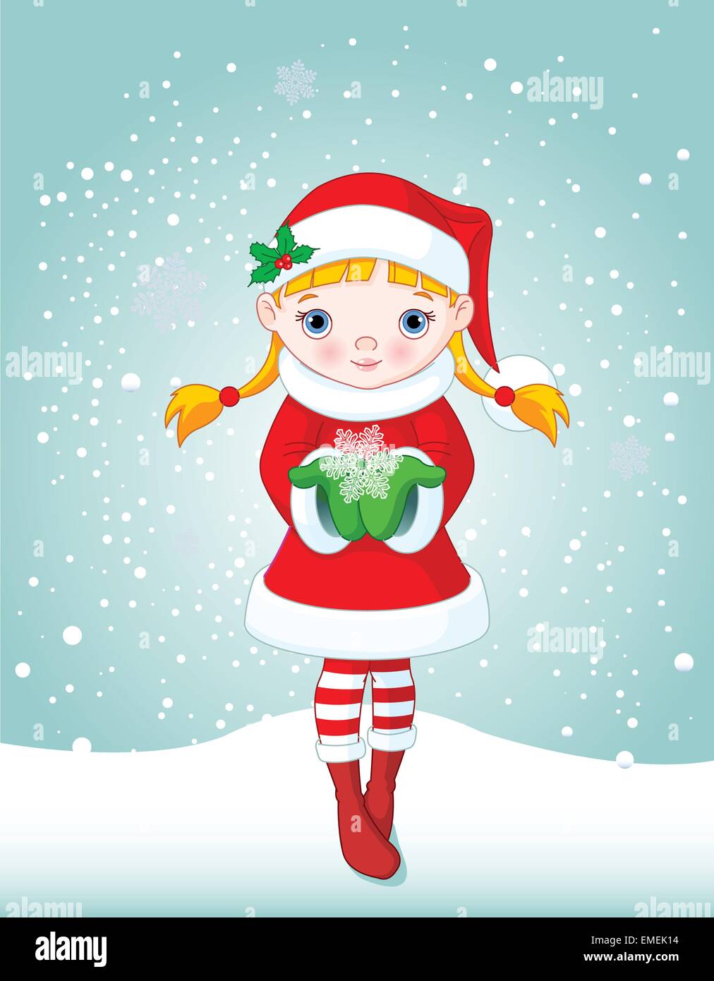 Cartoon snow maiden hi-res stock photography and images - Alamy