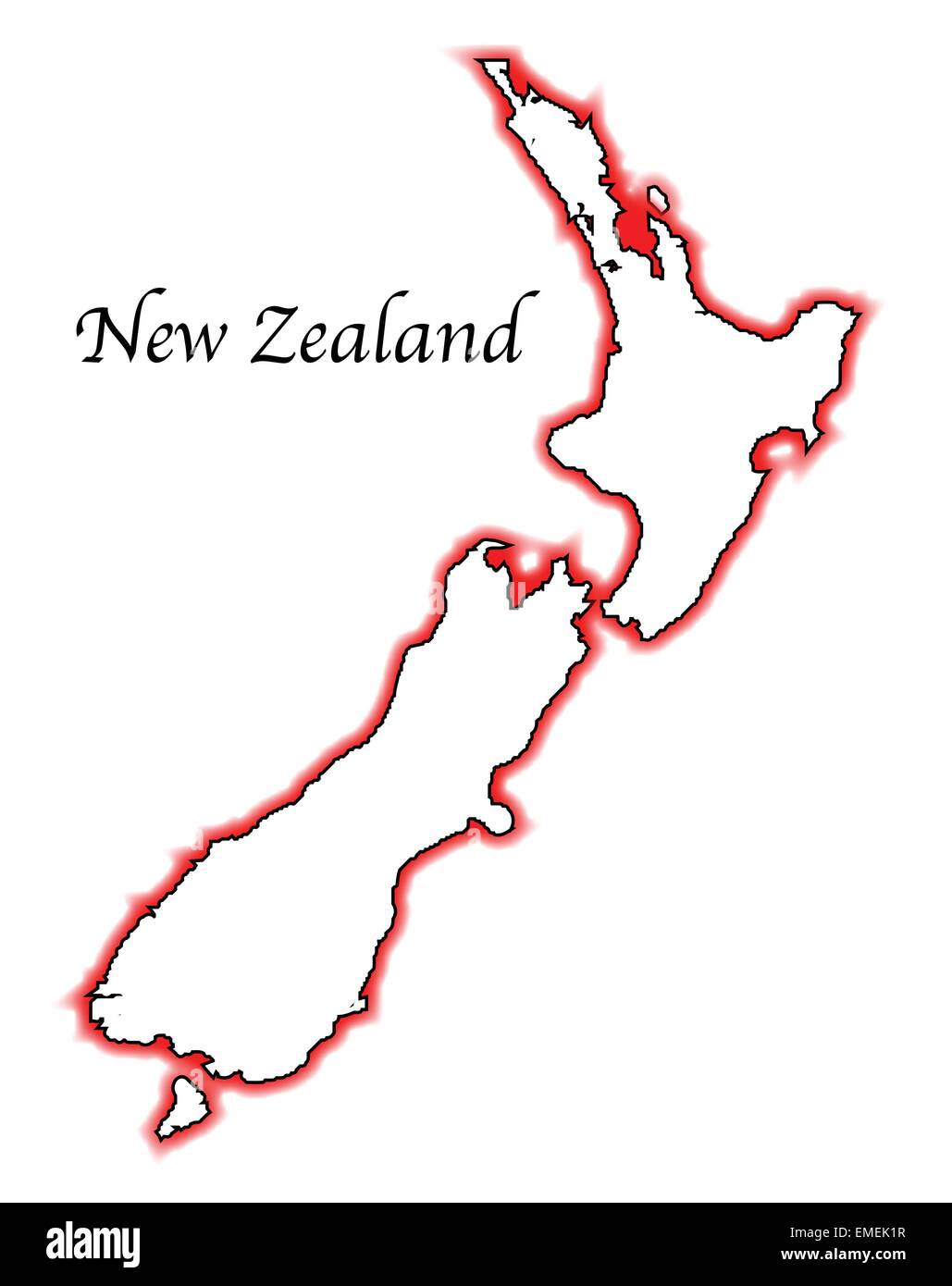 Zealand north Stock Vector Images - Alamy