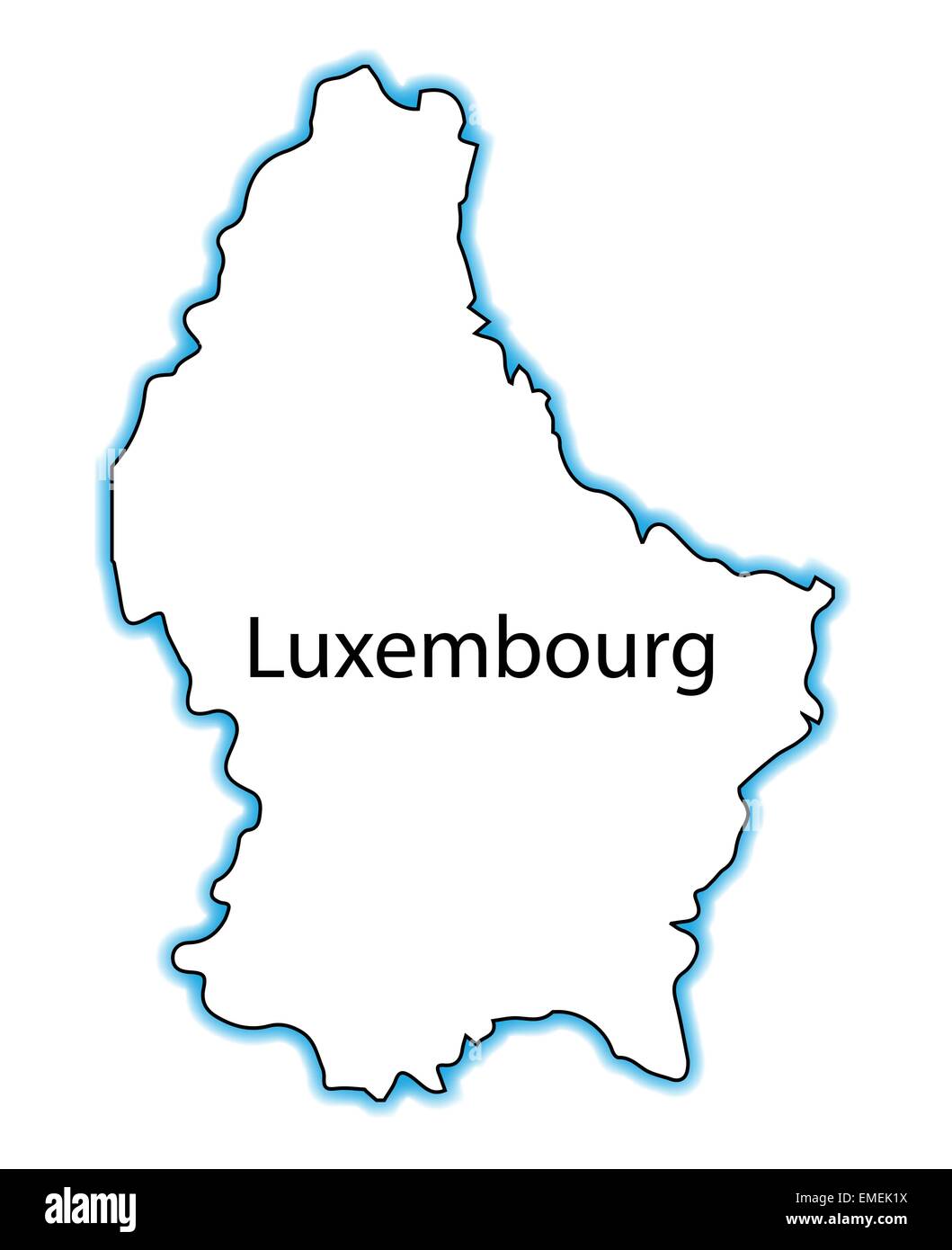 Luxembourg europe map Stock Vector Images - Alamy