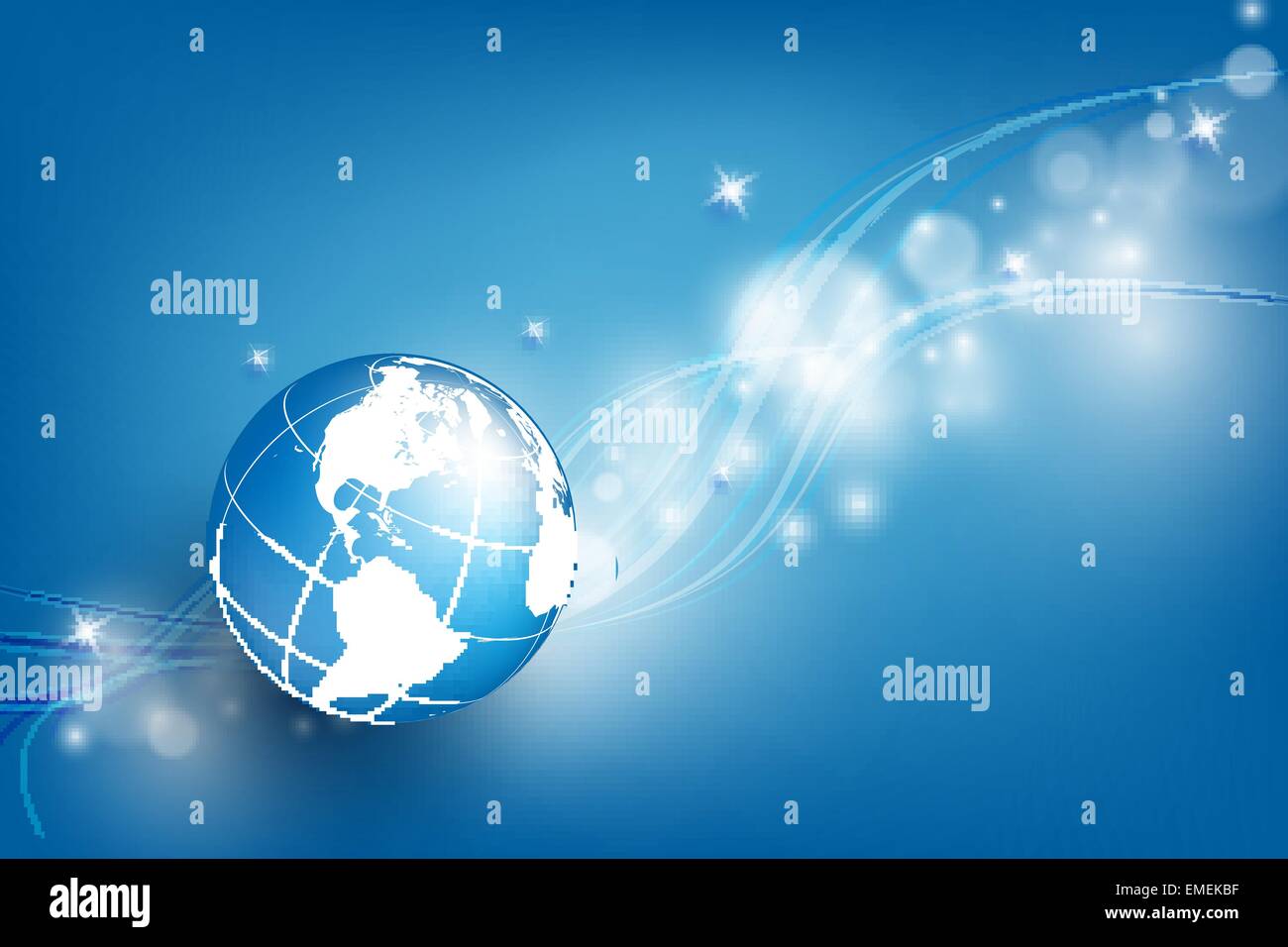 vector background with globe Stock Vector Image & Art - Alamy