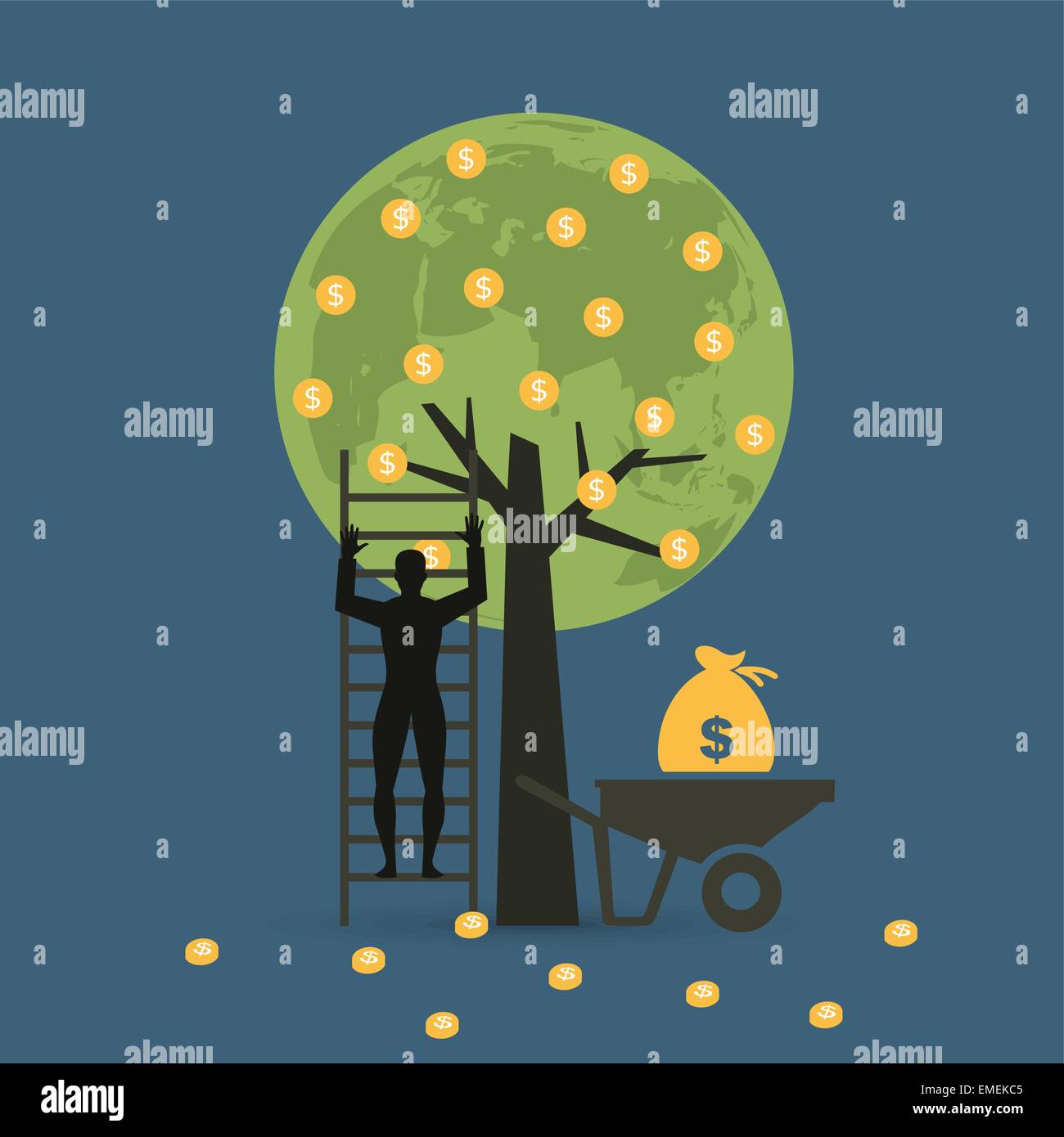 money tree 2 Stock Vector Image & Art - Alamy