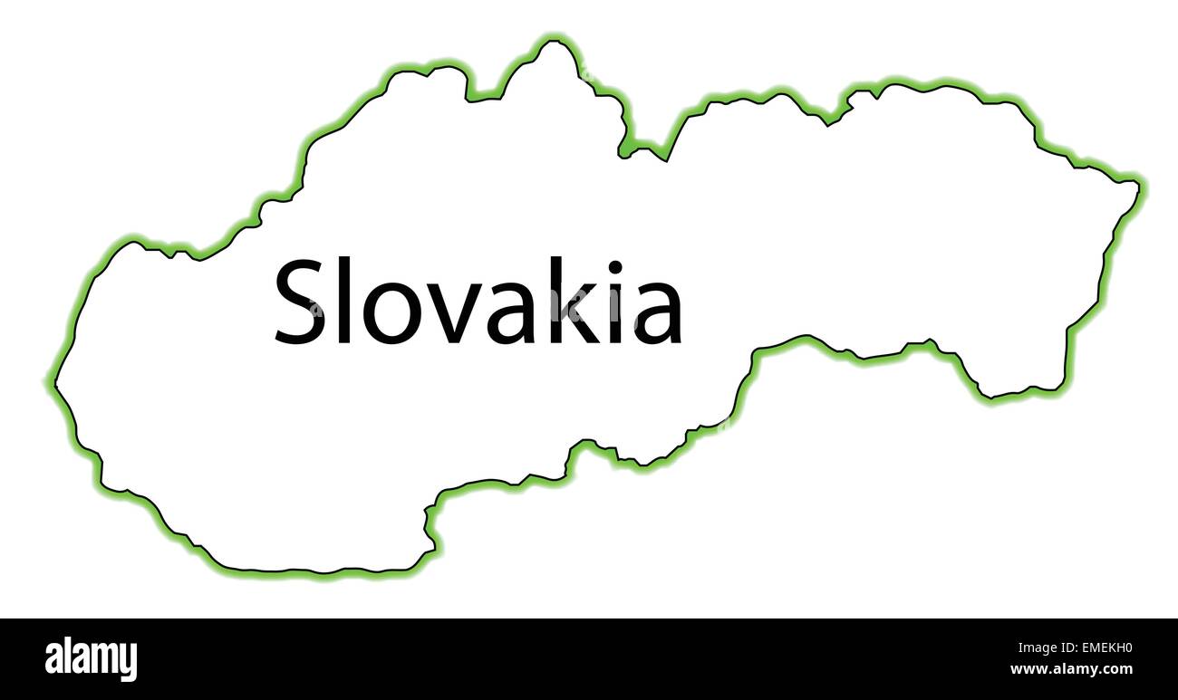Slovakia Europe Map High Resolution Stock Photography and Images - Alamy