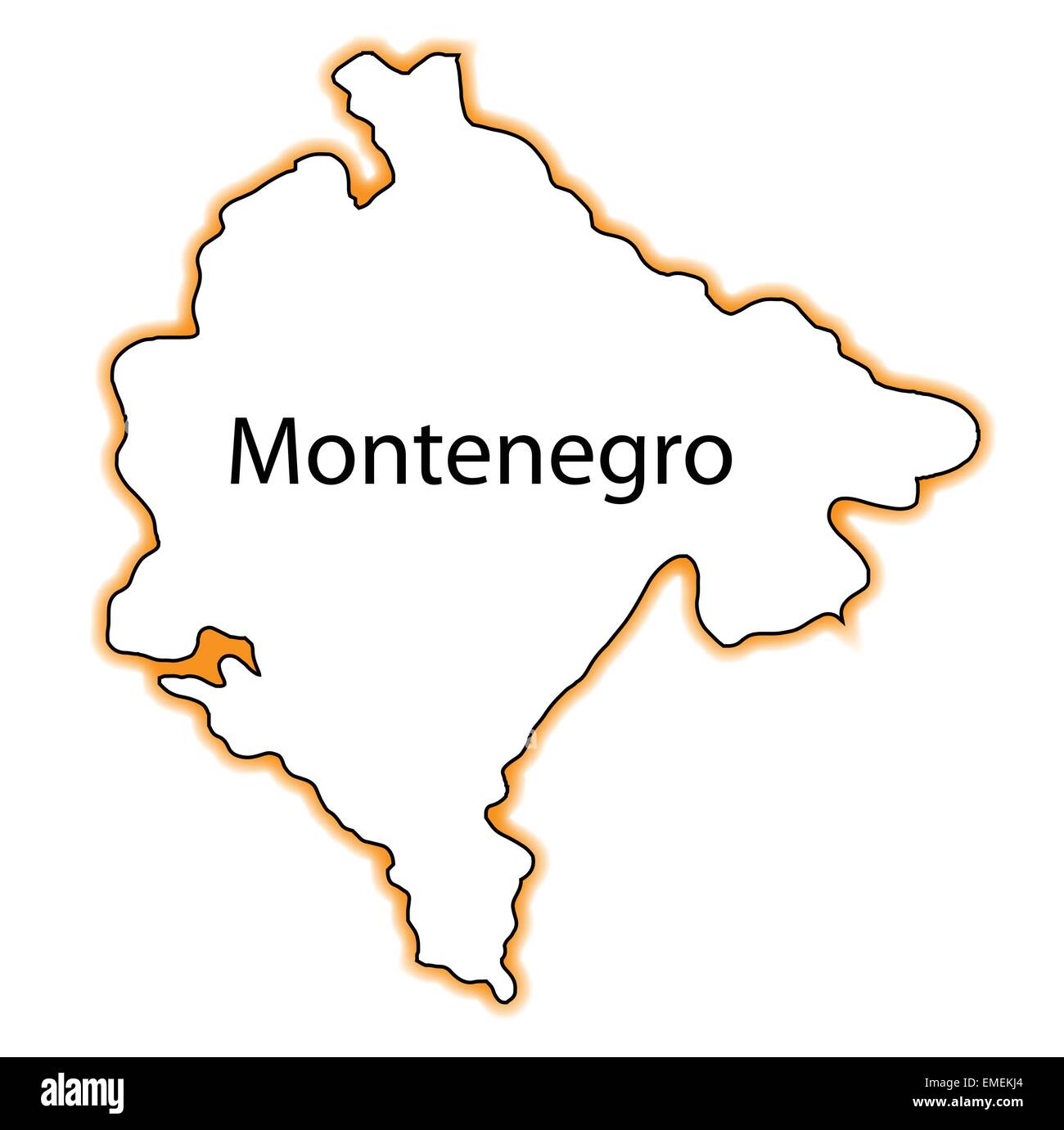 Map of montenegro Stock Vector Images - Alamy