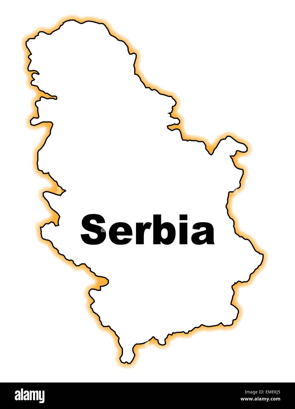 Serbian map hi-res stock photography and images - Alamy