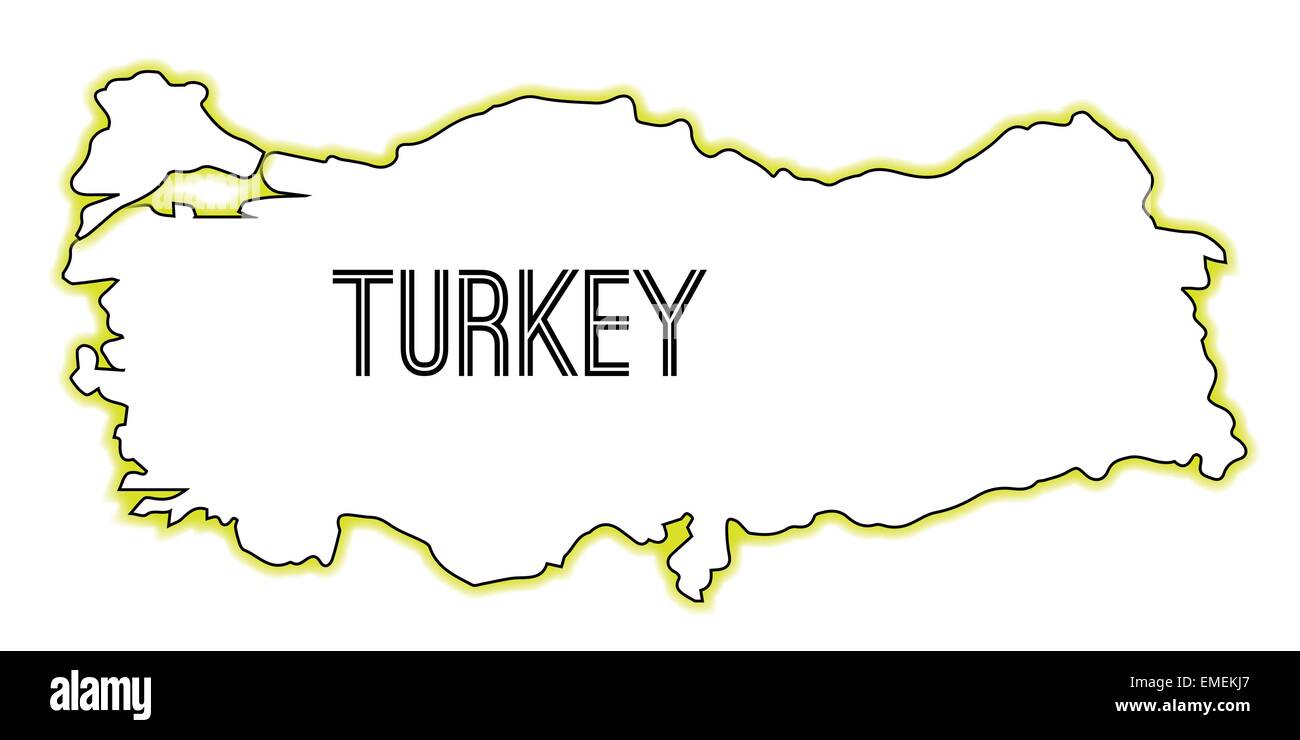 Turkey blank map hi-res stock photography and images - Alamy