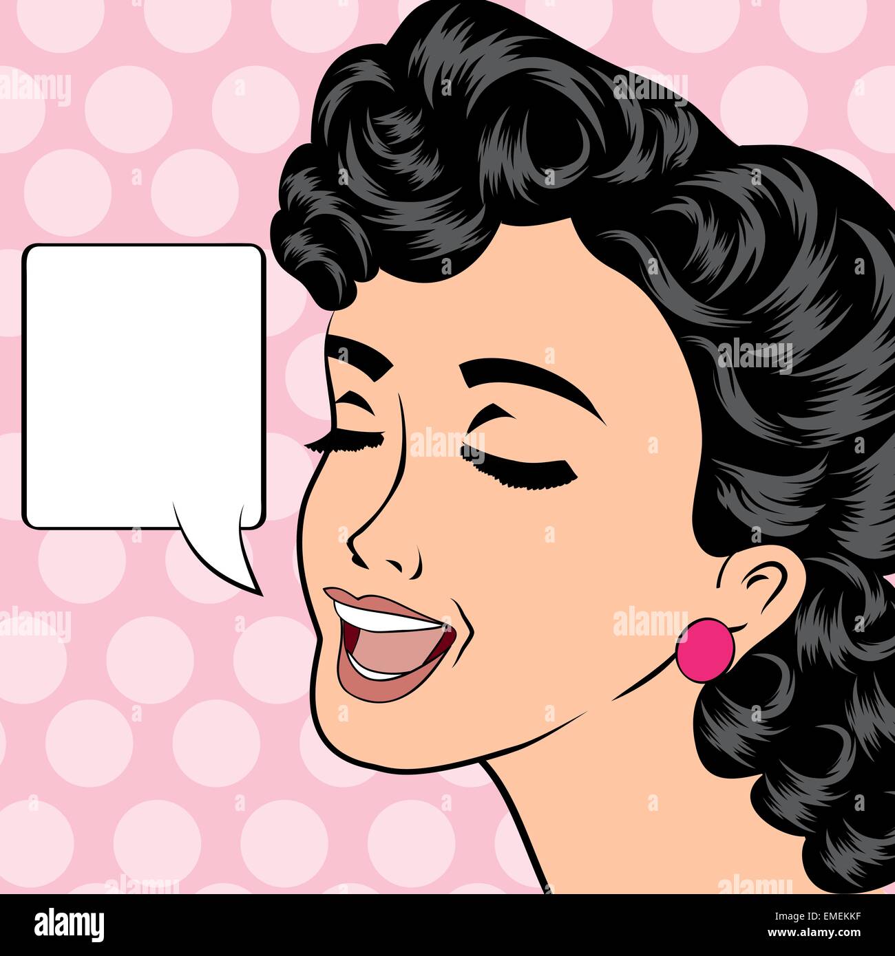 Singing mouth Stock Vector Images - Alamy