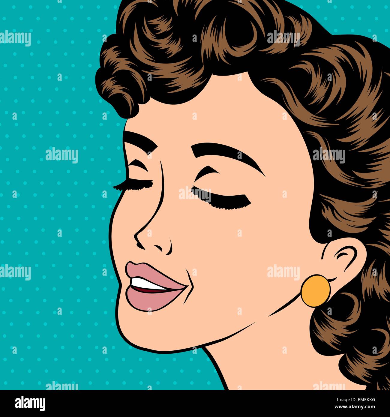 Singing woman art Stock Vector Images - Alamy