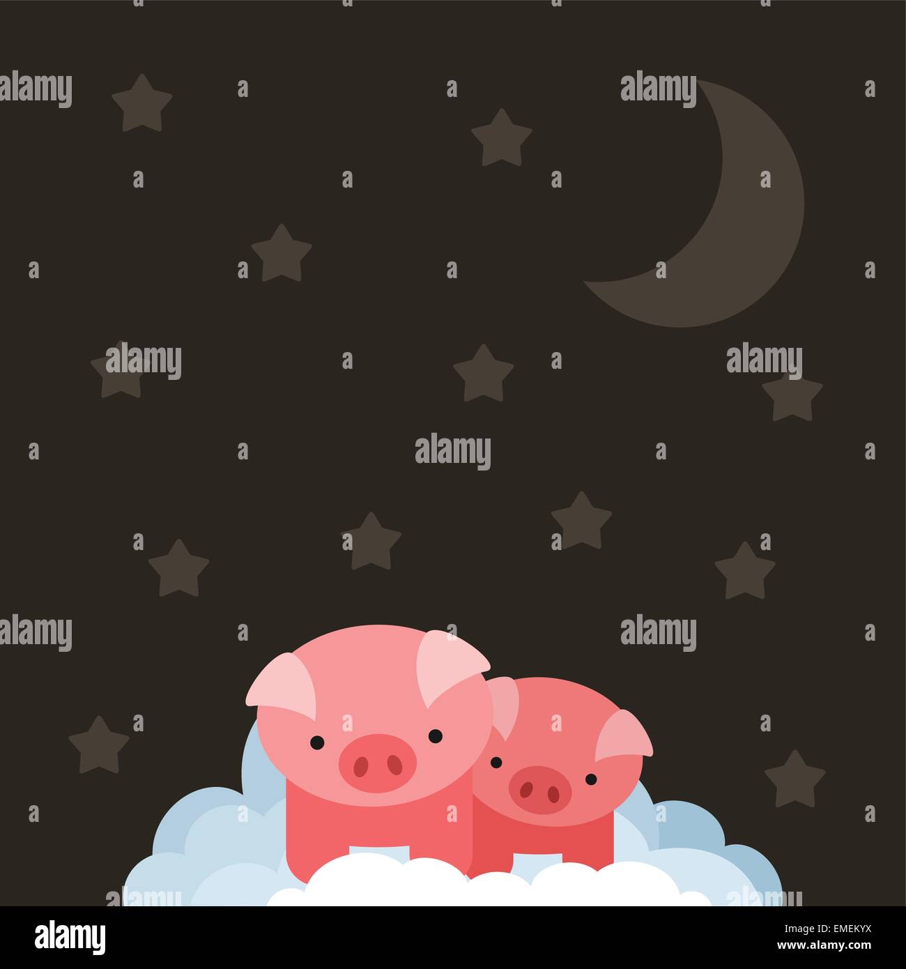 Pig cloud Stock Vector Images - Alamy