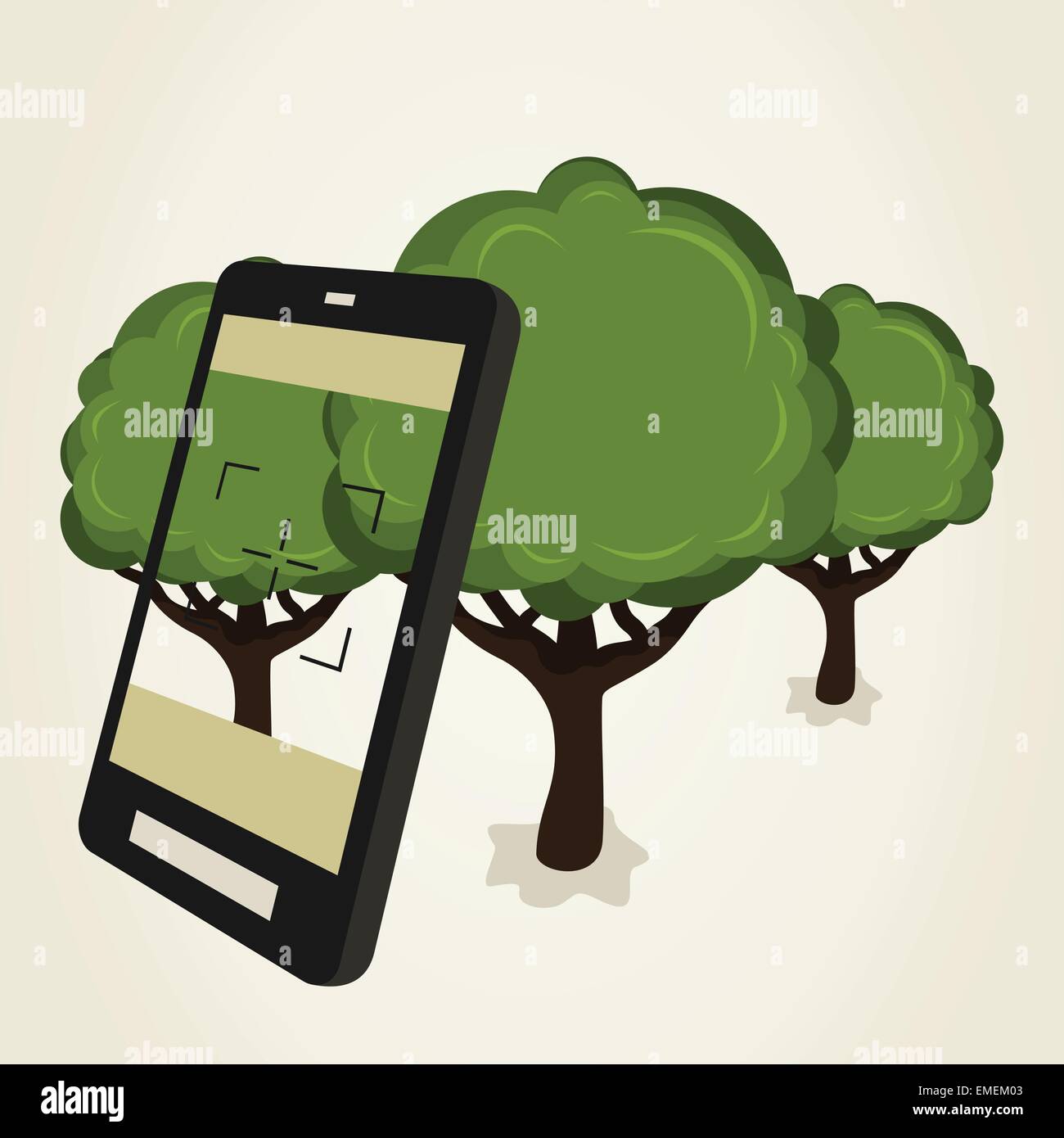 Wild grass trees autumn Stock Vector Images - Alamy