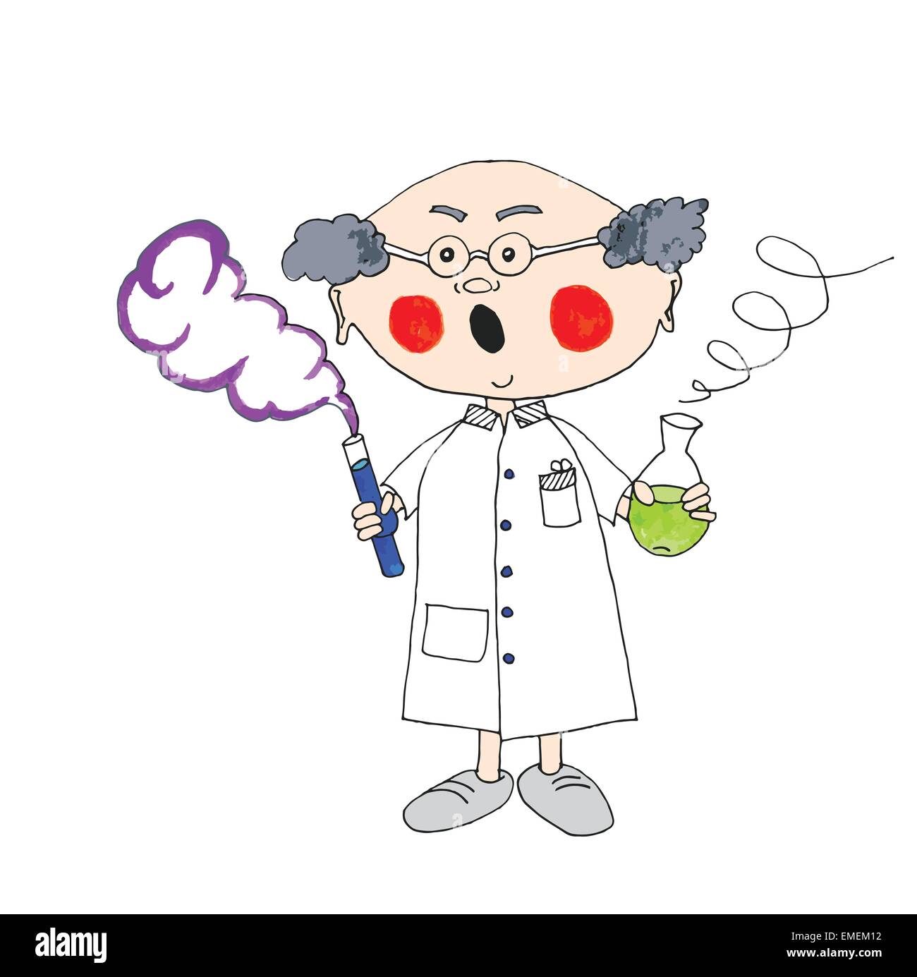 Nutty professor Stock Vector Images - Alamy