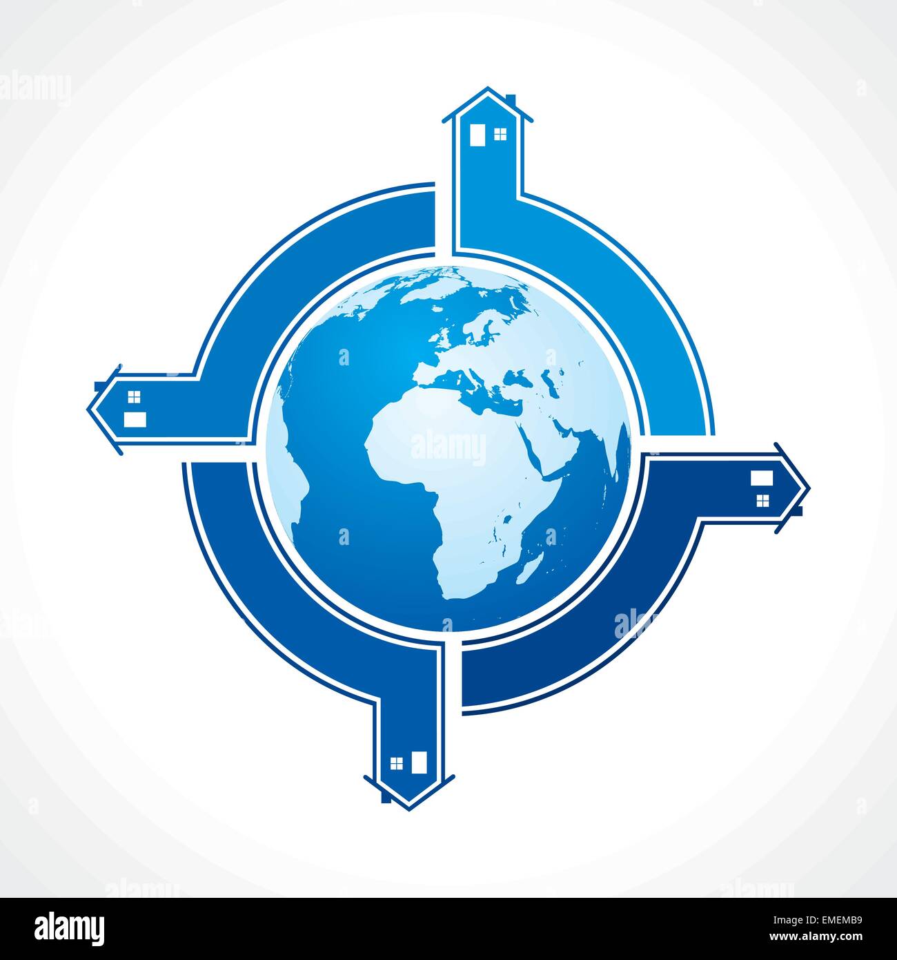 The real world sign Stock Vector Images - Alamy