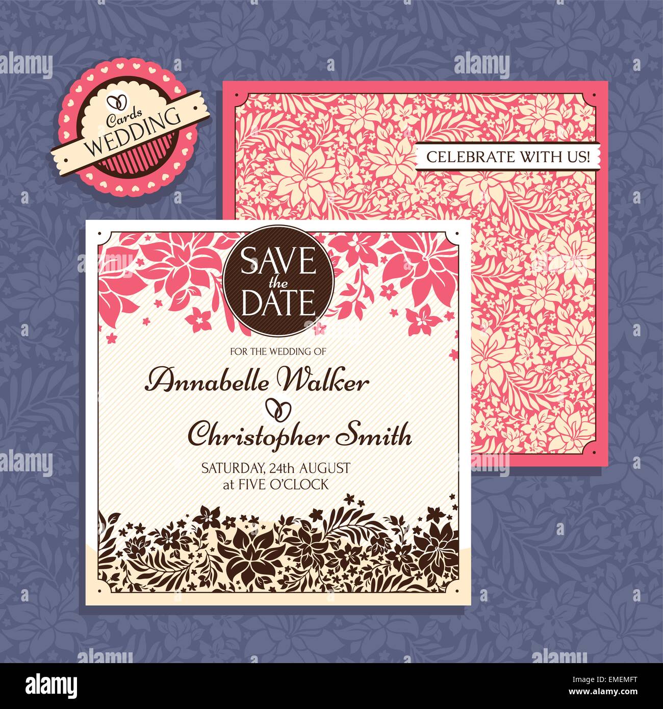 Wedding invitation frame hi-res stock photography and images - Alamy