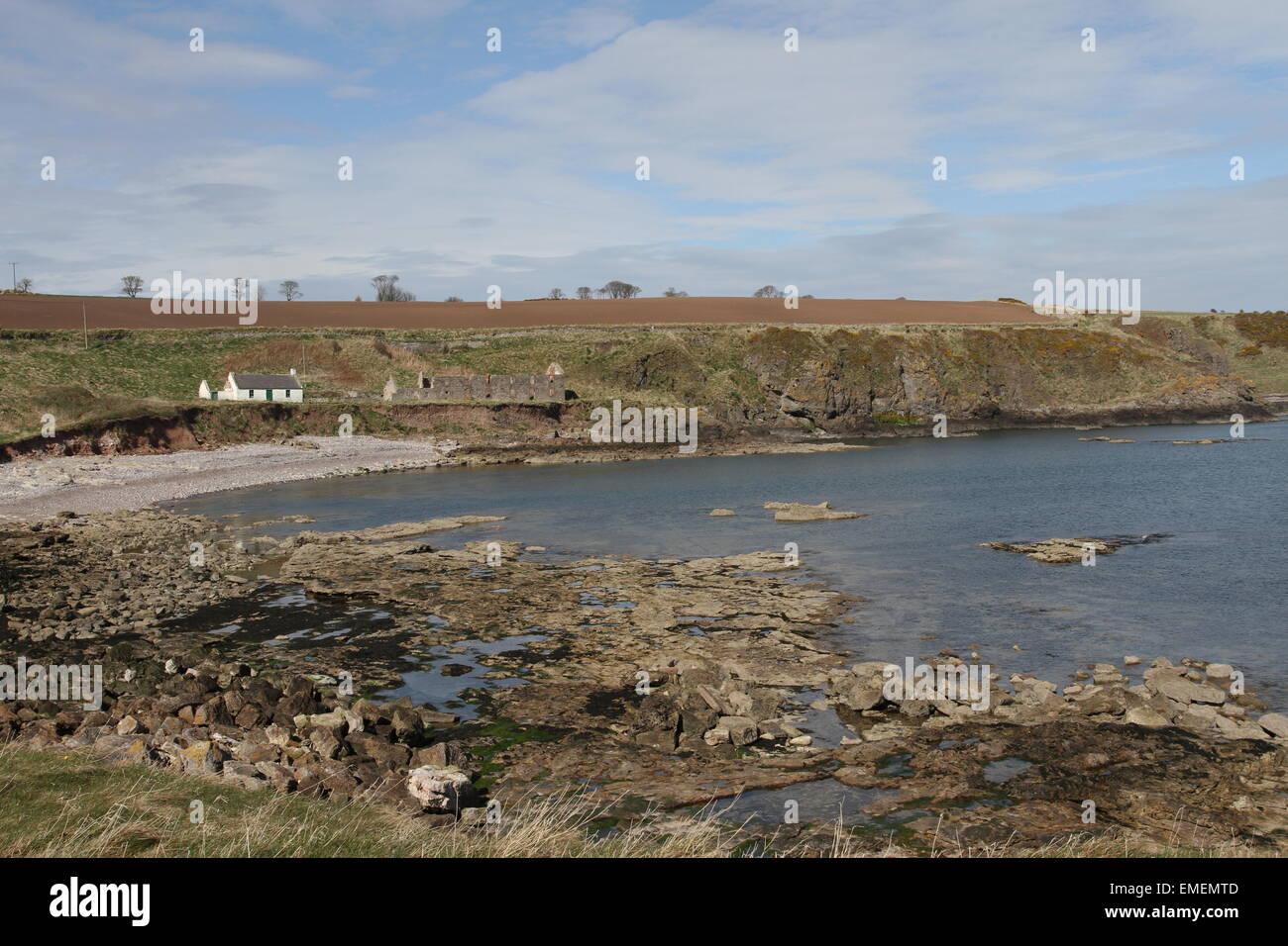 Usan harbour Angus Scotland April 2015 Stock Photo - Alamy