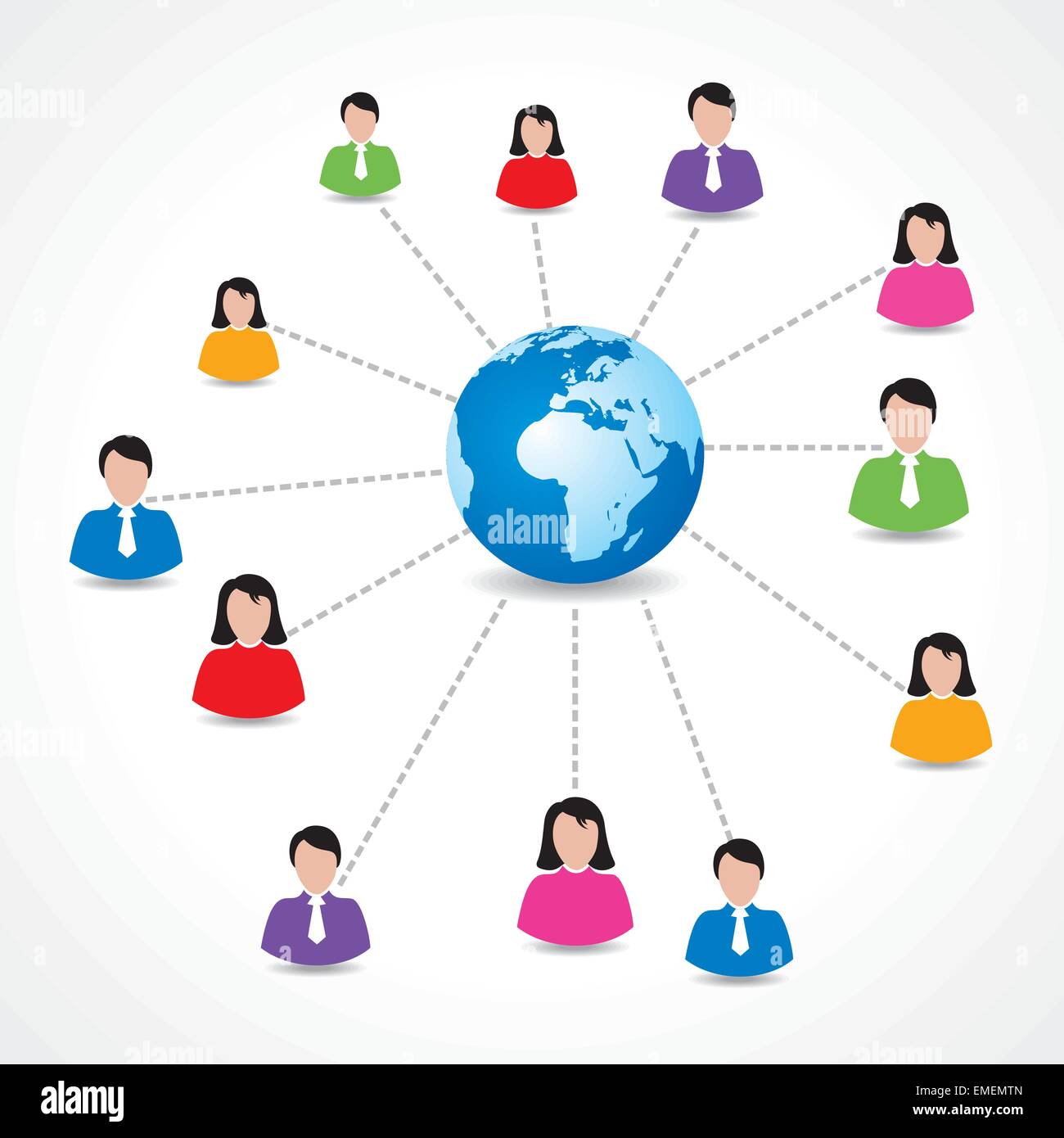 Female social Stock Vector Images - Alamy