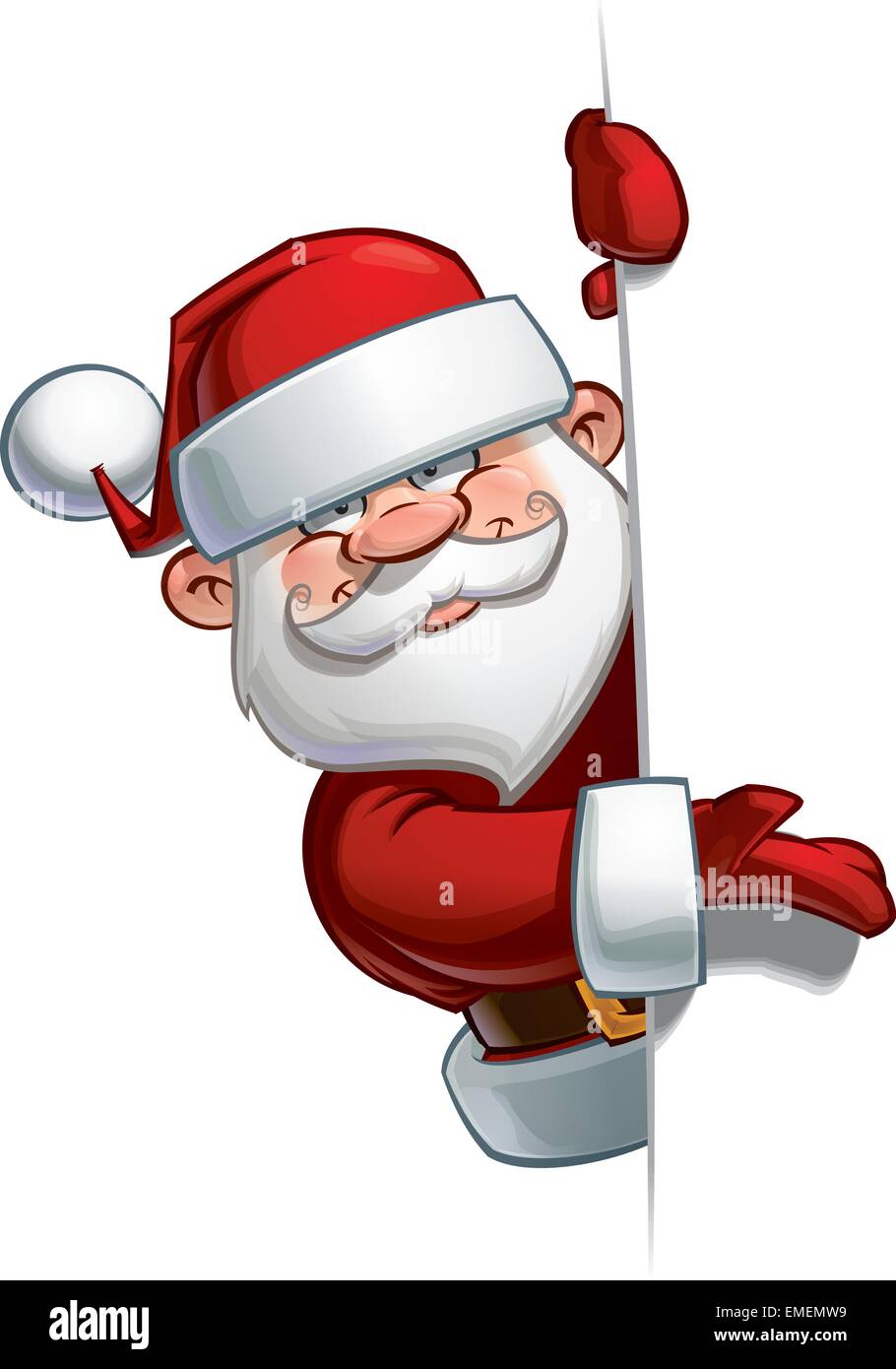 Happy joyful santa claus Stock Vector Images - Alamy