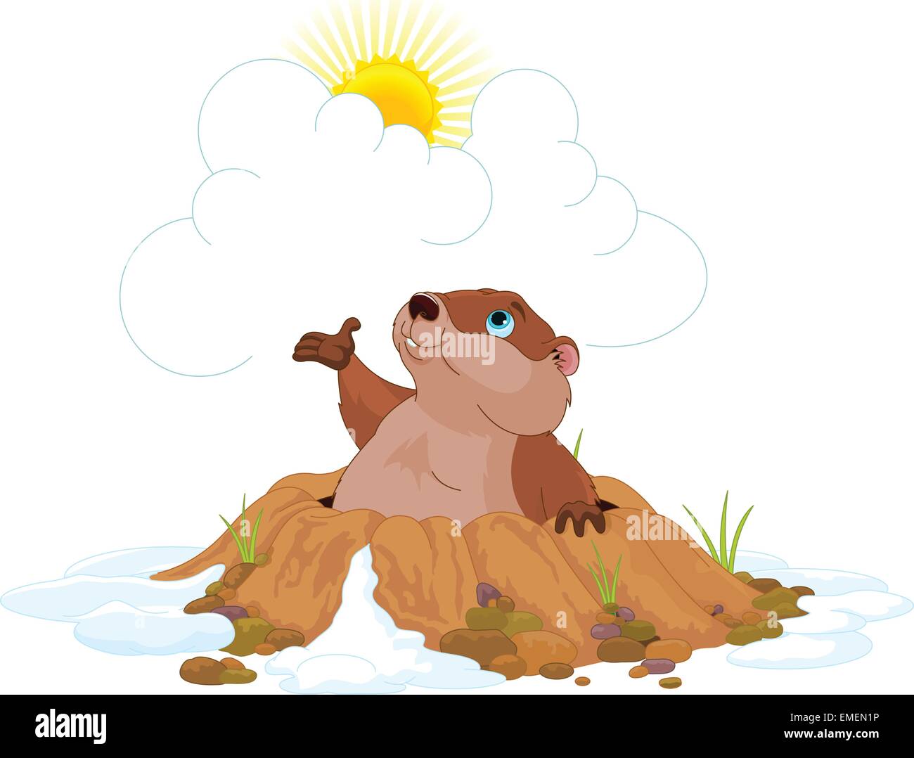 Groundhog logo hi-res stock photography and images - Alamy