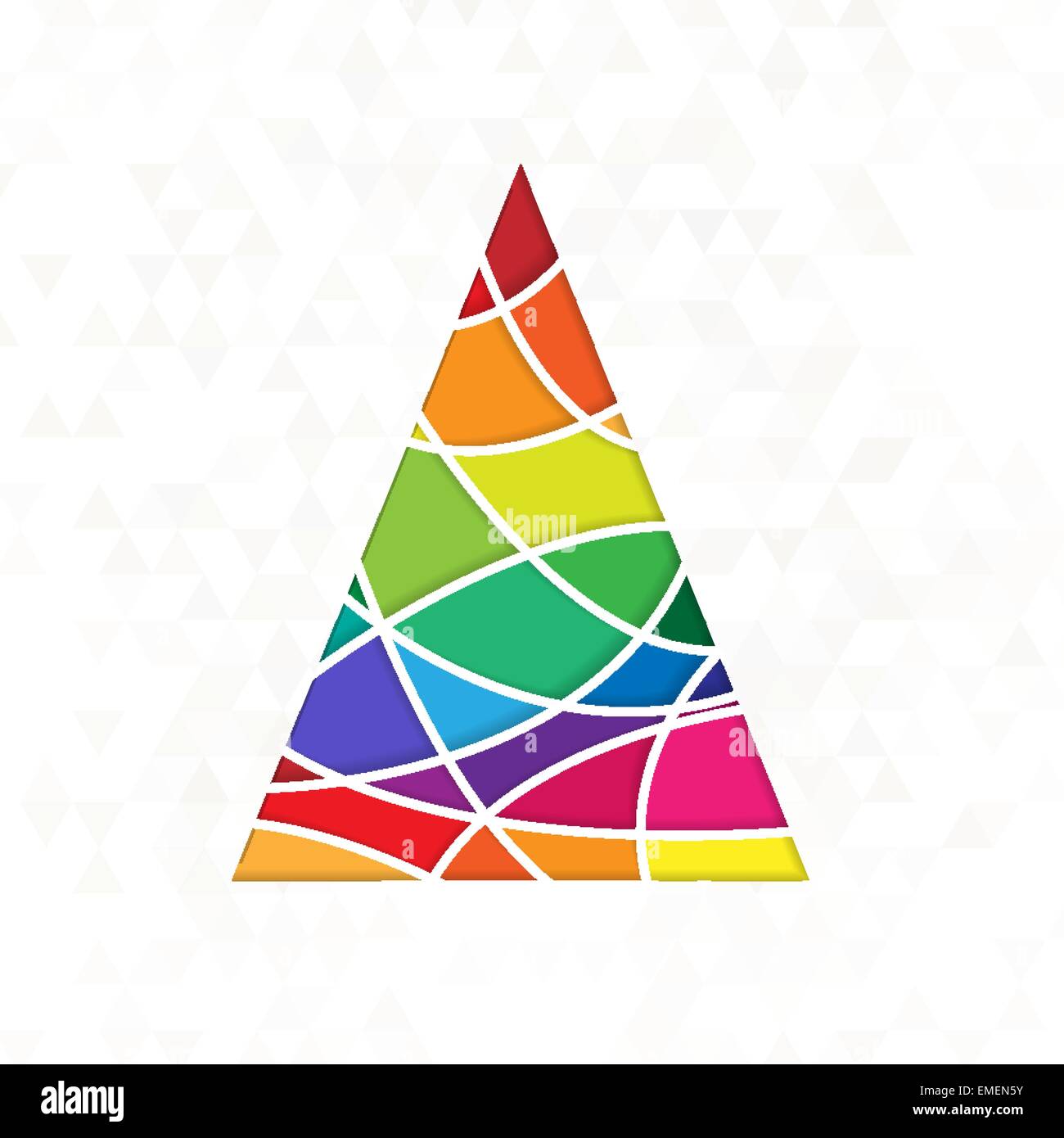 tree in rainbow colors Stock Vector Image & Art - Alamy